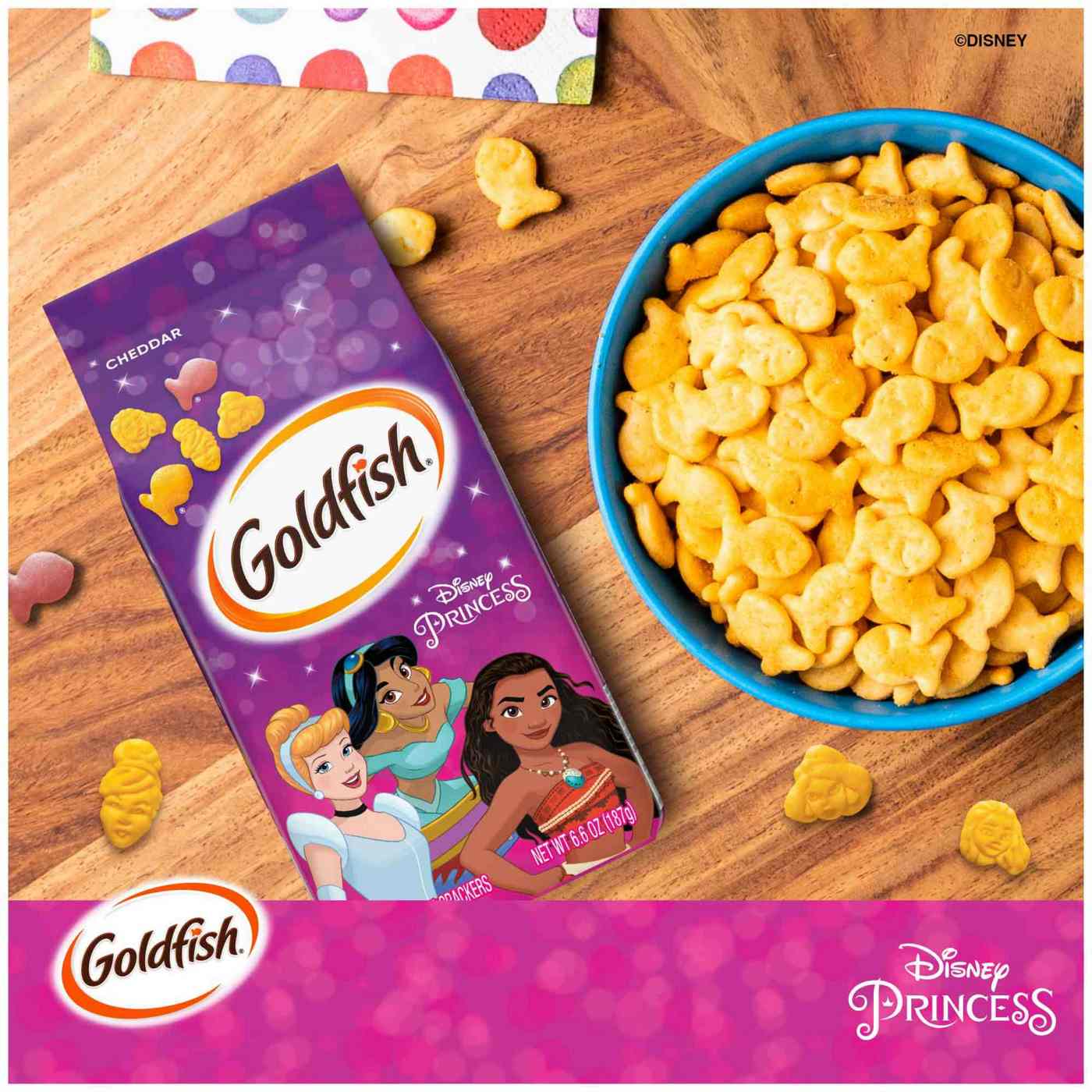 Goldfish Disney Princess Cheddar Crackers - Shop Crackers & breadsticks ...