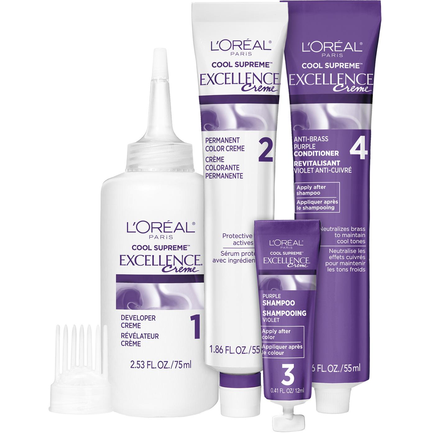 L'Oréal Paris Excellence Creme Cool Supreme Permanent Hair Color 4UA ...