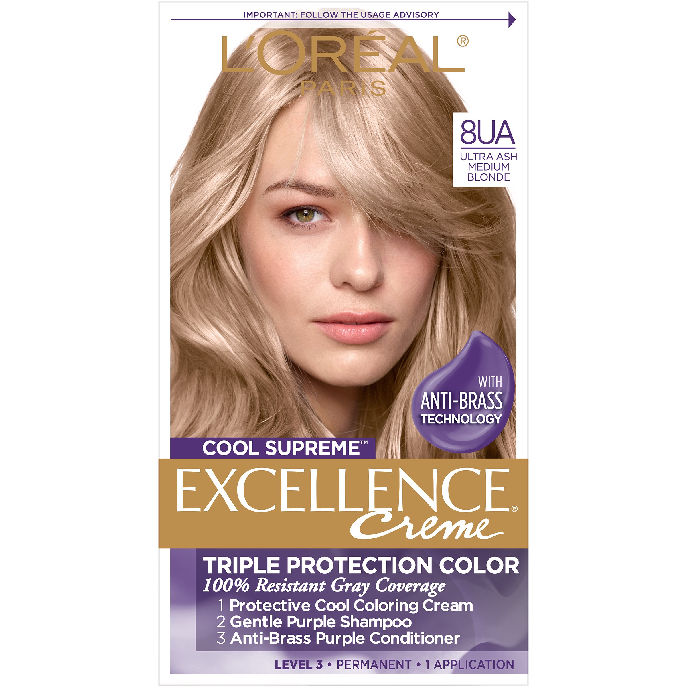 L'Oréal Paris Paris Excellence Creme Cool Supreme Permanent Hair Color ...