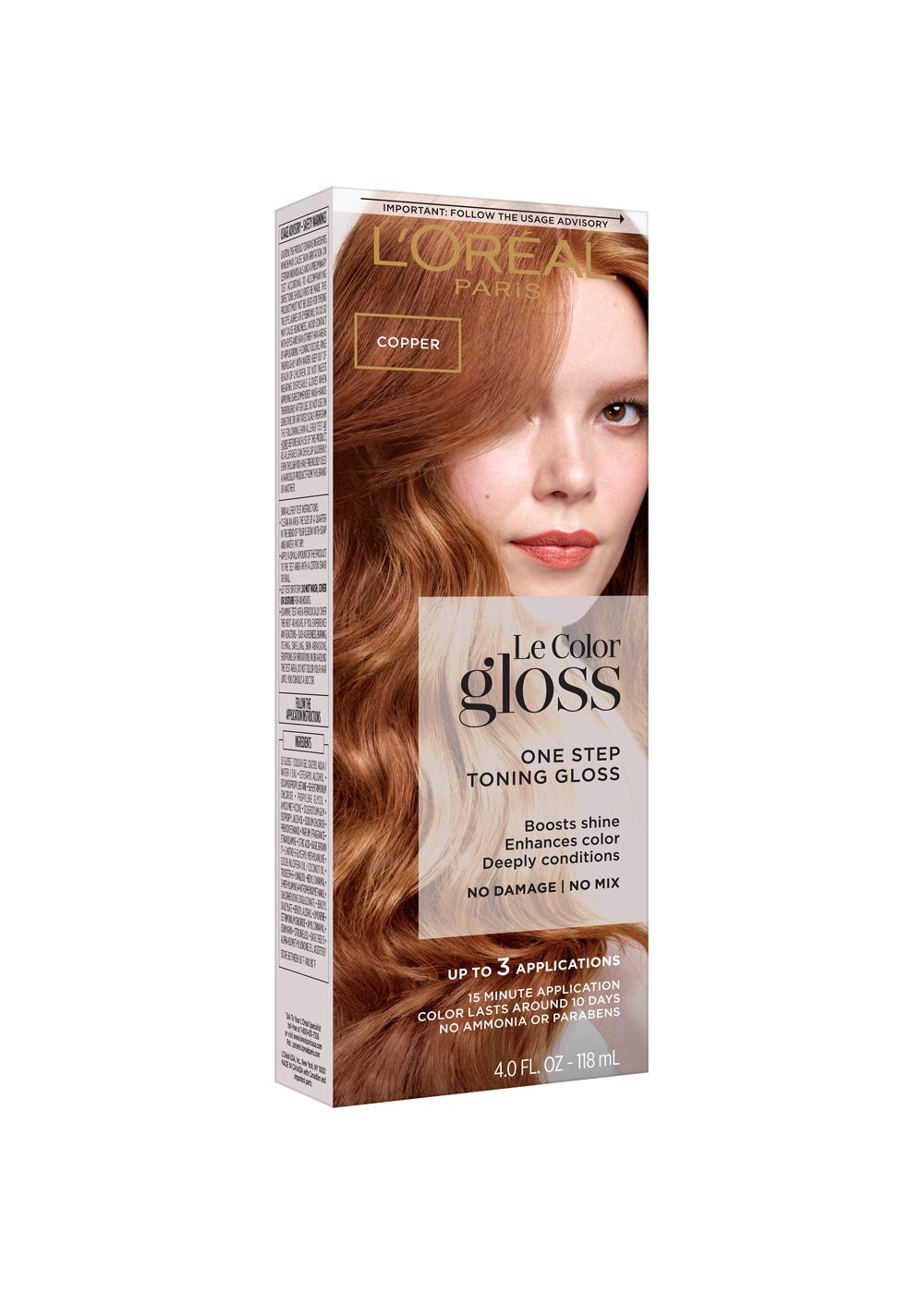 L'Oréal Paris Paris Le Color Gloss One Step Toning Gloss Copper - Shop ...