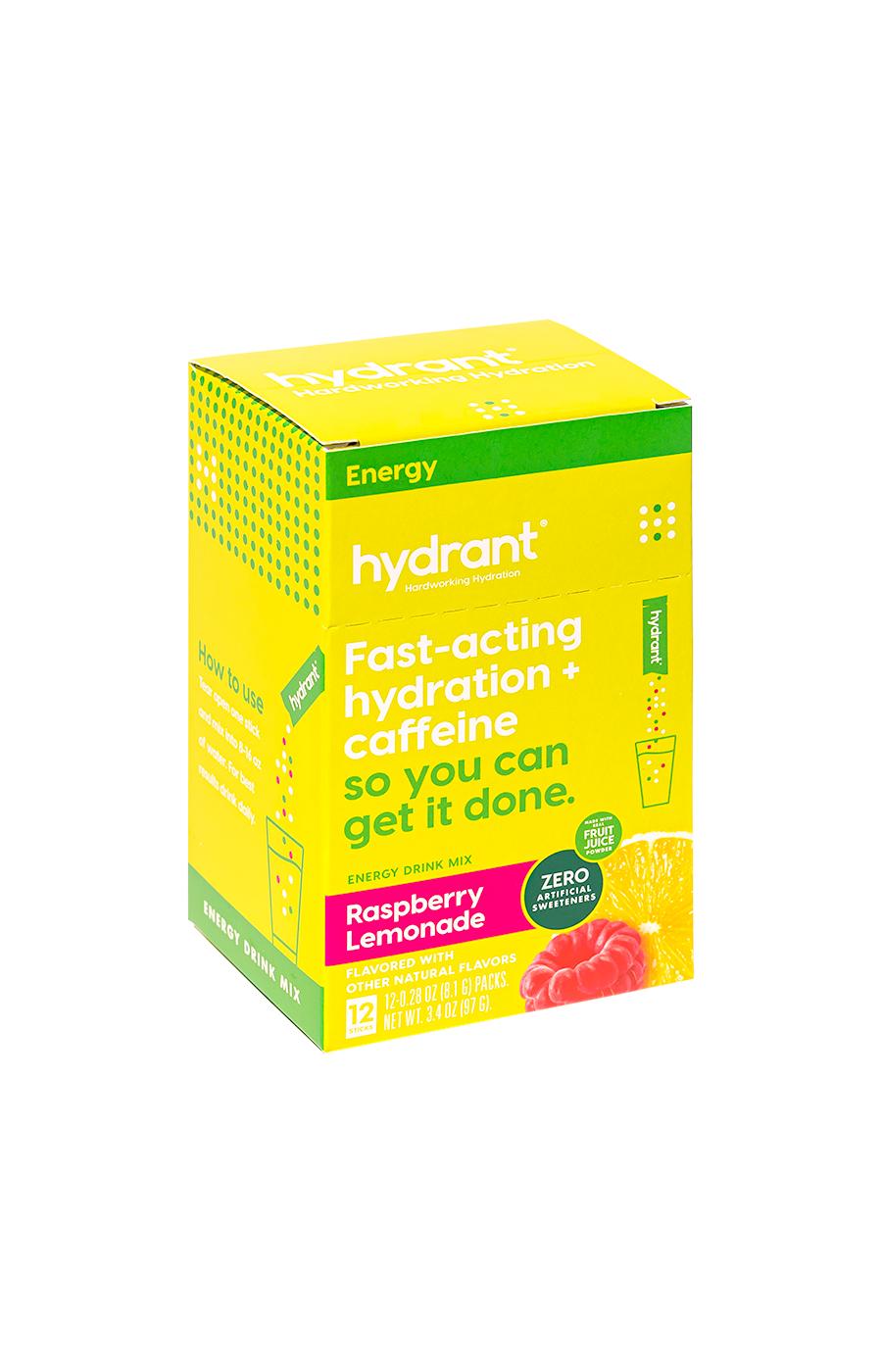 Hydrant Energy Drink Mix Packs - Raspberry Lemonade - Shop Diet ...