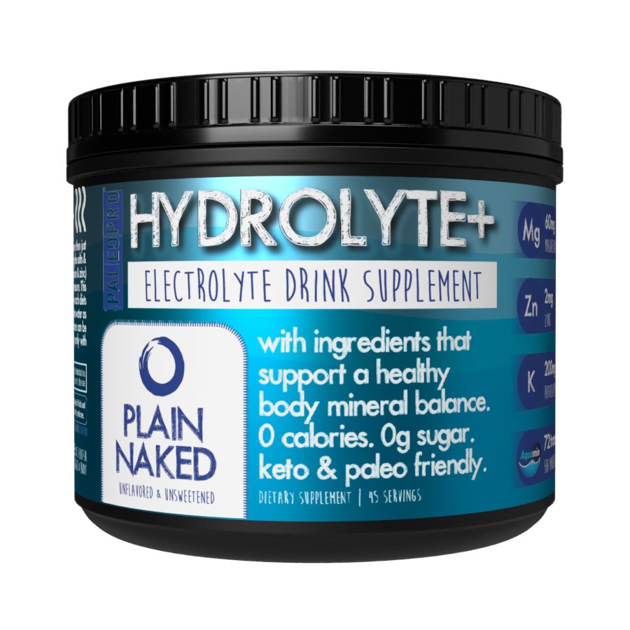 Paleo Pro Hydrolyte+ Electrolyte Drink Supplement Plain Naked - Shop ...