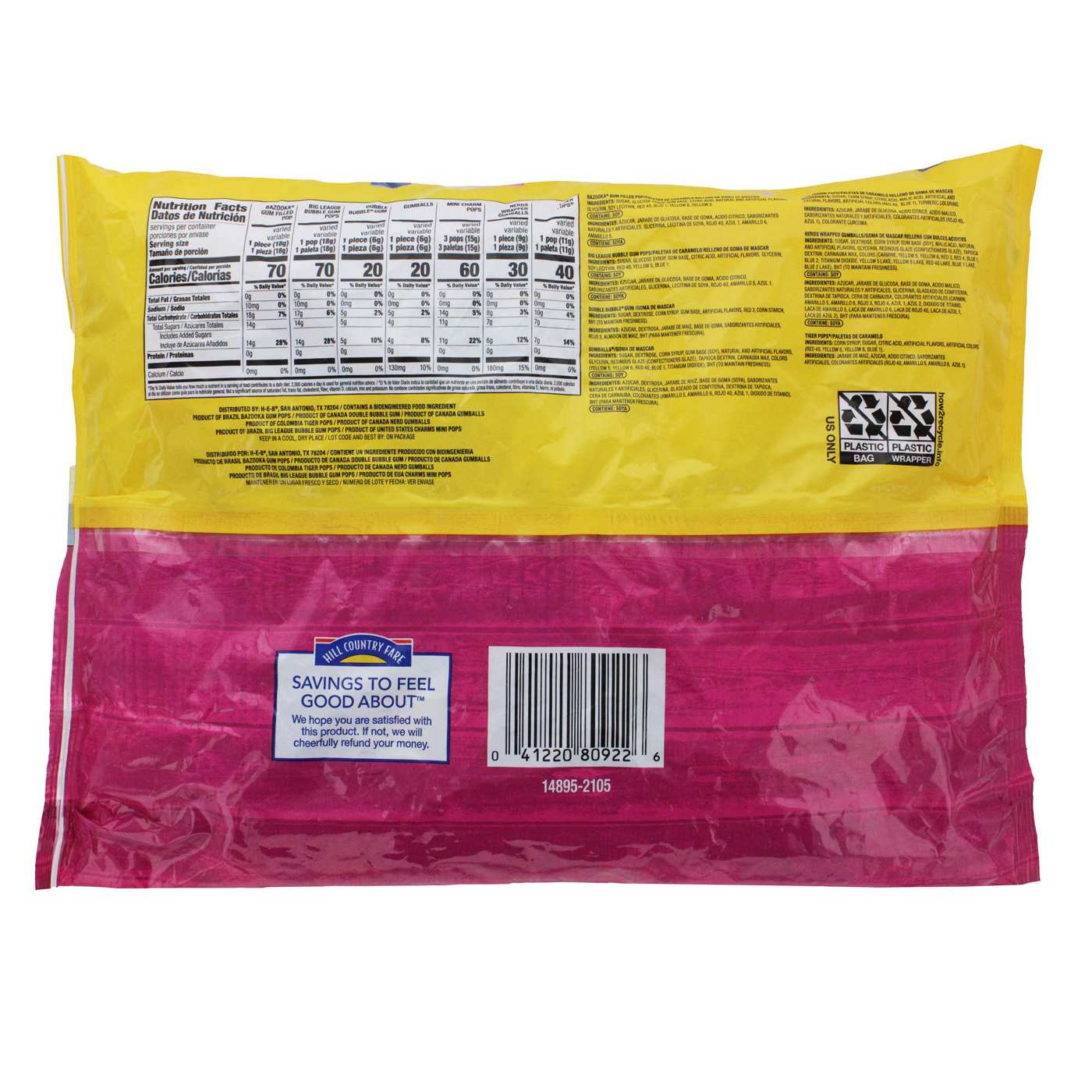 Hill Country Fare Bubble Gum & Lollipops Candy Mix - Shop Candy at H-E-B