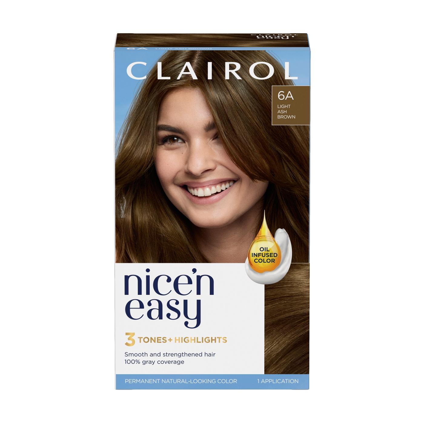 Clairol Nice 'N Easy Permanent Hair Color - 6A Light Ash Brown - Shop ...