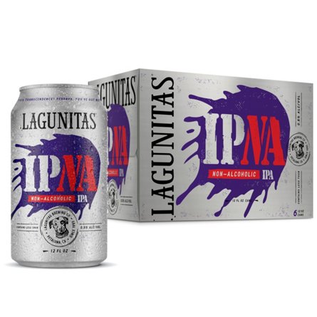 Lagunitas Brewing Co. Non Alcoholic IPNA IPA Craft Beer 6 pk Bottles ...