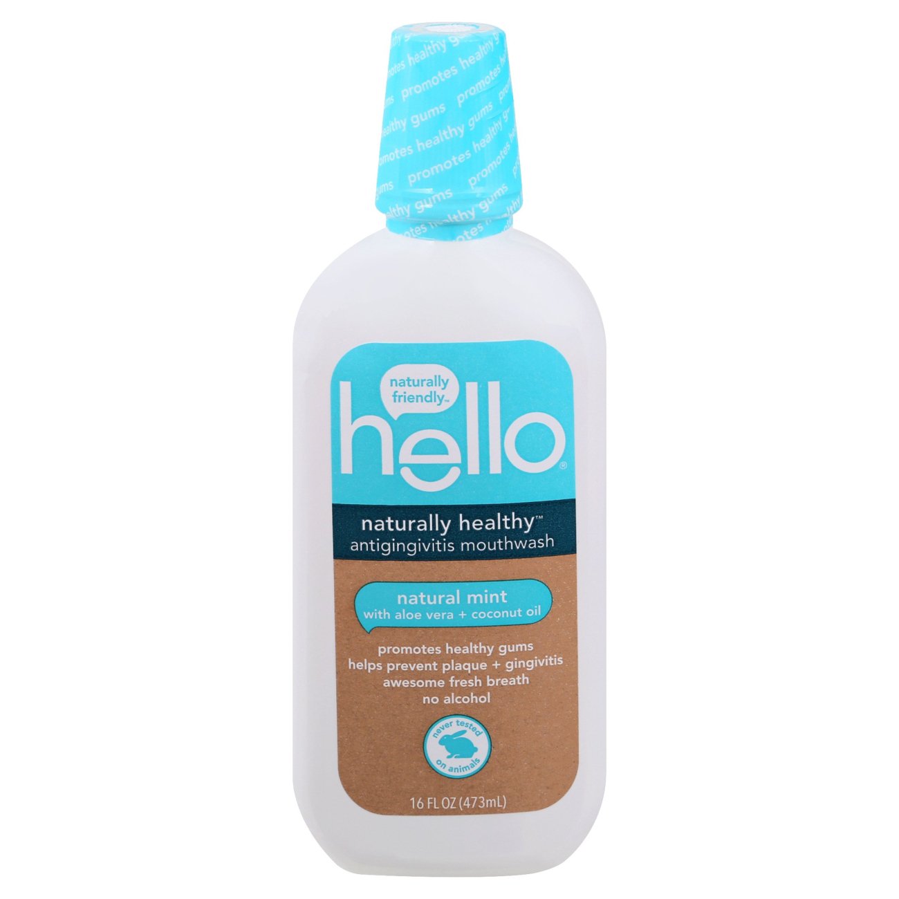 hello Naturally Healthy Antigingivitis Mouthwash - Natural Mint - Shop ...