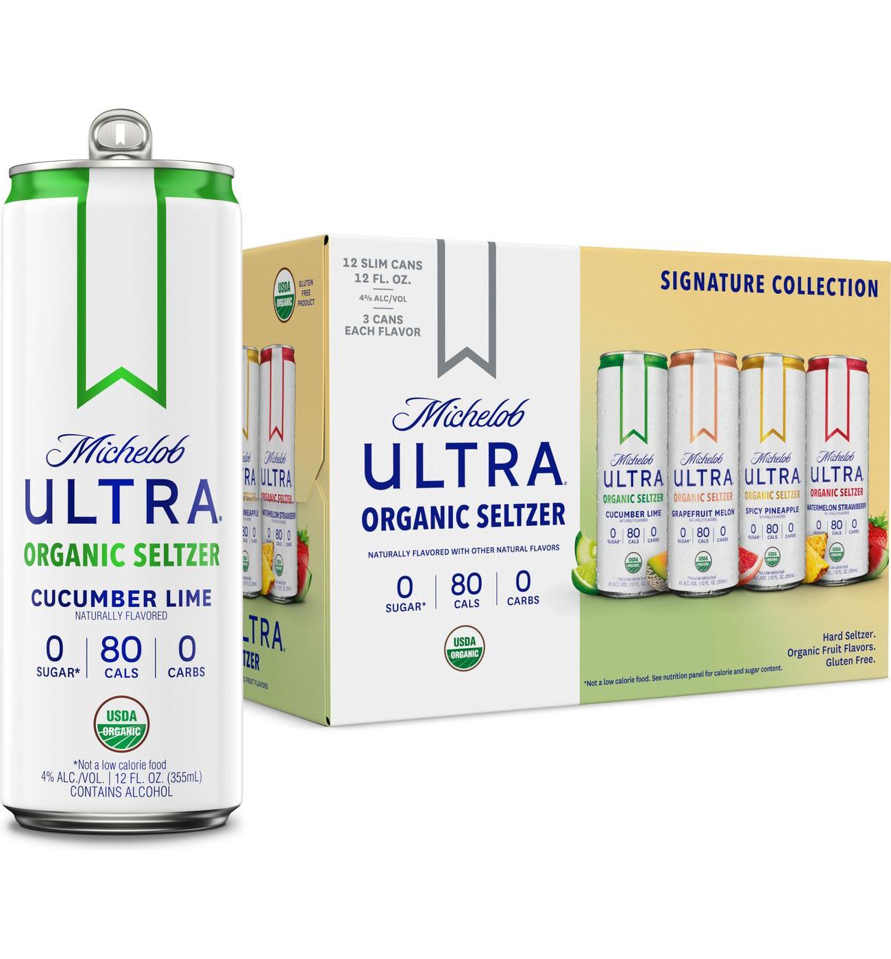 Michelob ULTRA Hard Seltzer Variety 12 pk Slim Cans - Shop Malt ...