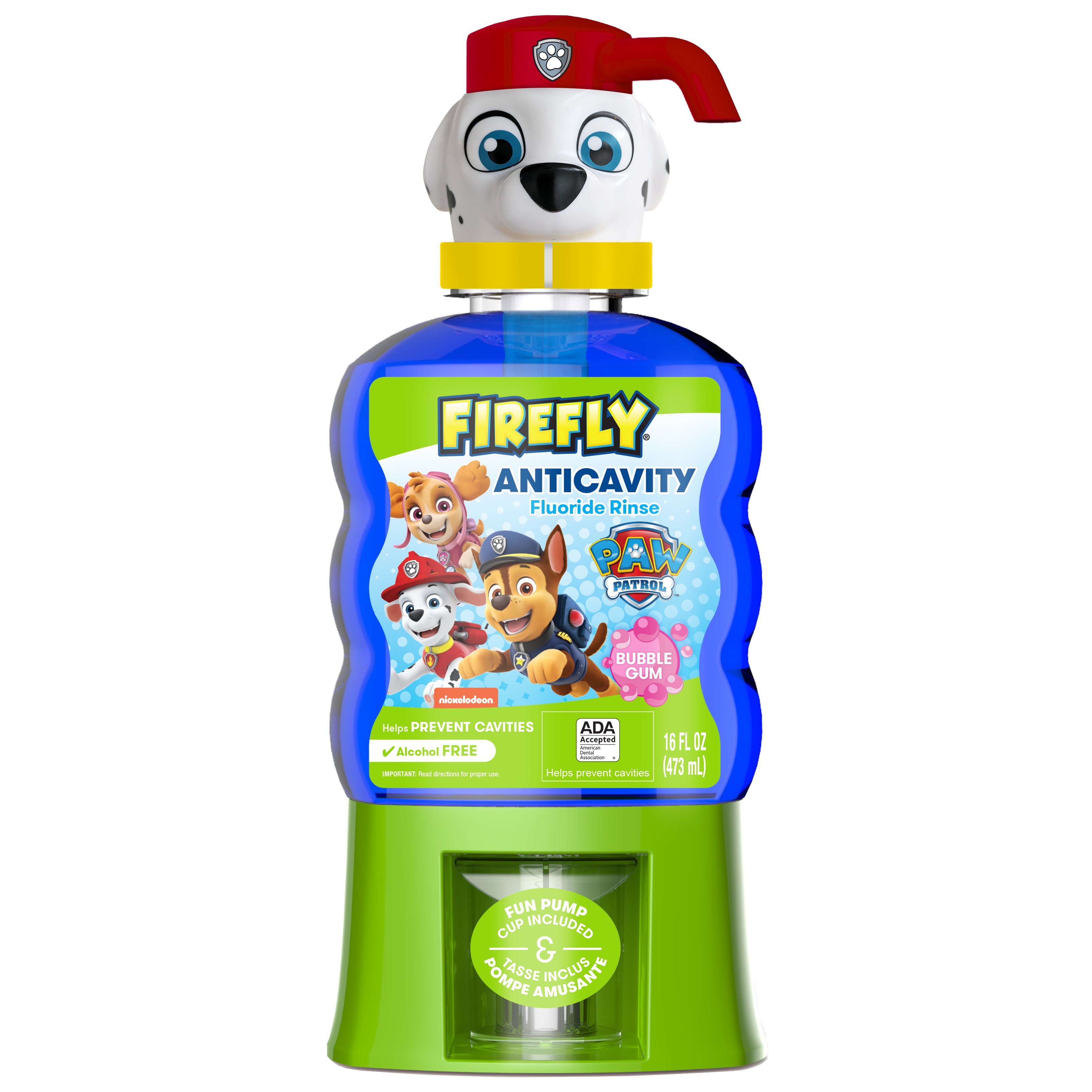 Firefly Anticavity Fluoride Bubblegum Mouthwash Paw Patrol - Shop Oral ...
