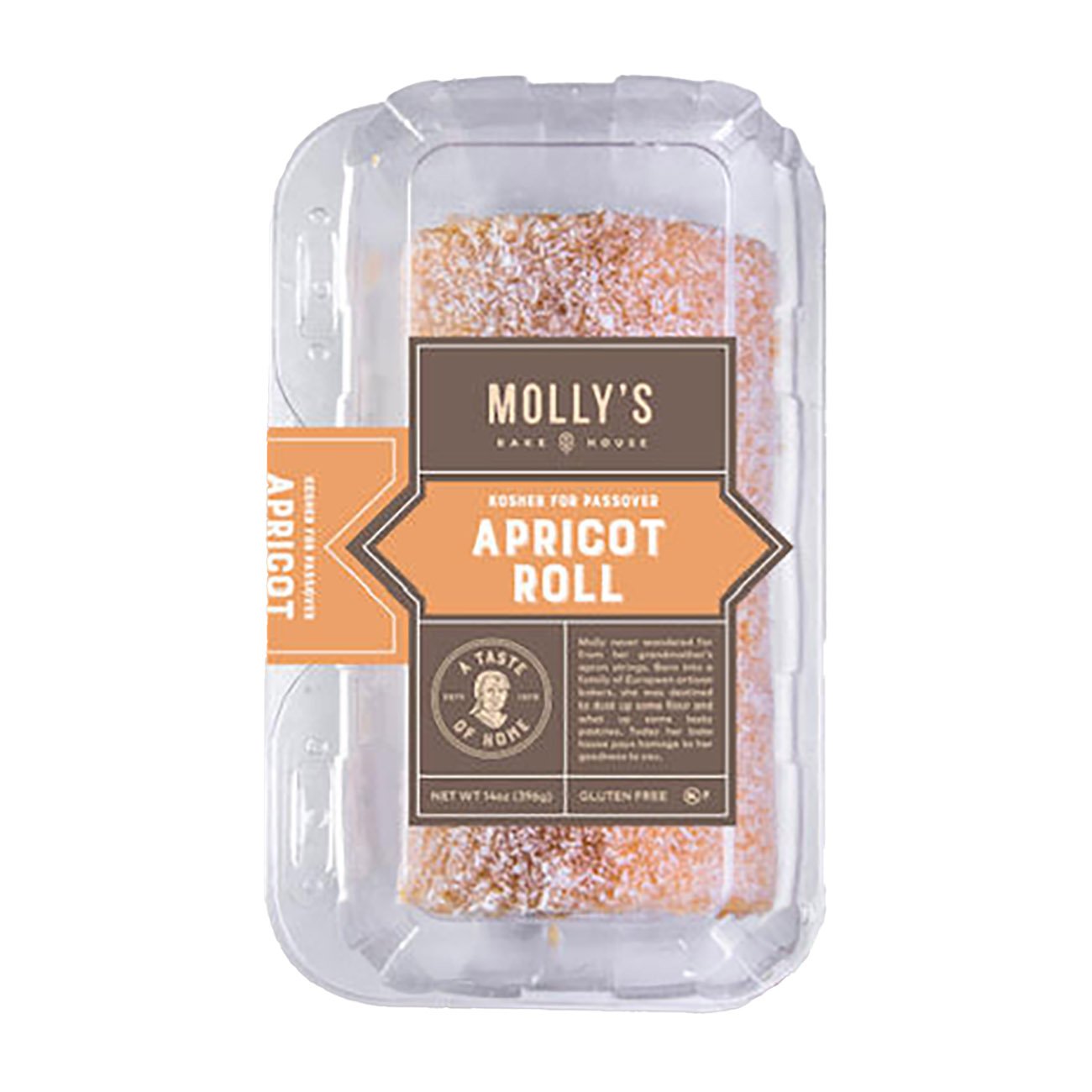 Molly's Bake House Kosher for Passover Apricot Roll - Shop Sweet rolls ...