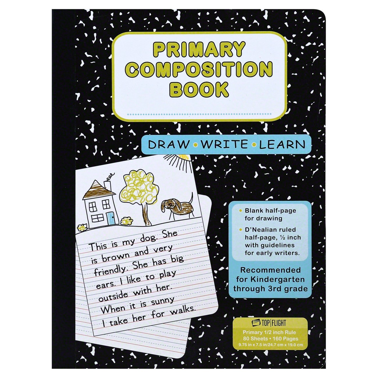 Top Flight Standards Primary Composition Book - Shop Notebooks at H-E-B