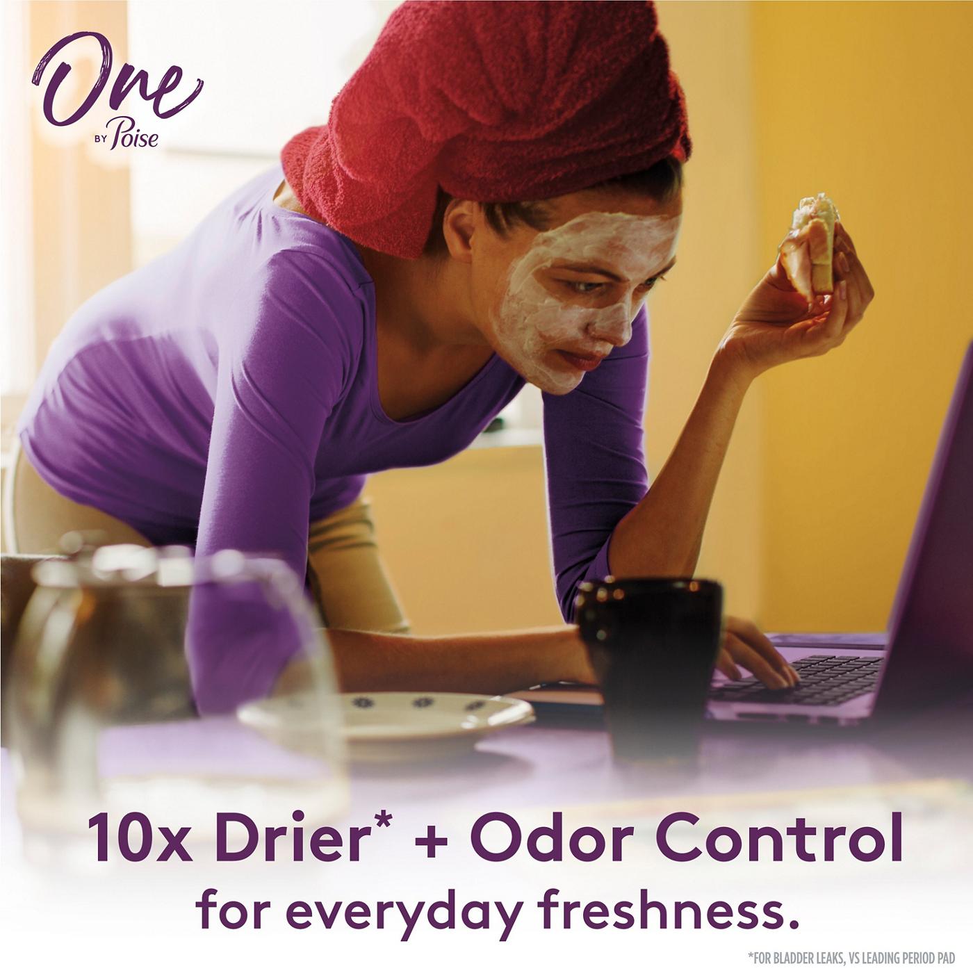 One by Poise 2 in 1 Period and Incontinence Feminine Pads with Wings ...