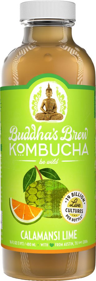 Buddha's Brew Calamansi Lime Kombucha, 16 oz | Central Market - Really ...