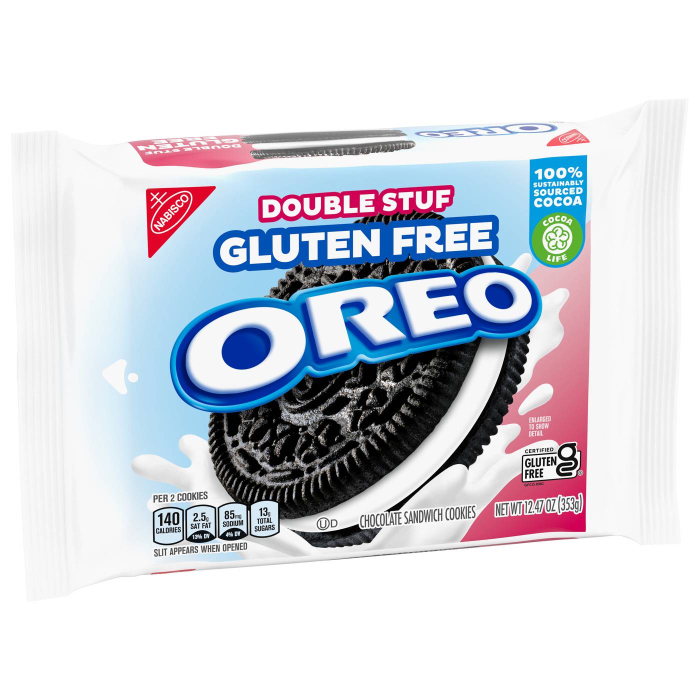 OREO Gluten Free Double Stuff Chocolate Sandwich Cookies - Shop Cookies ...