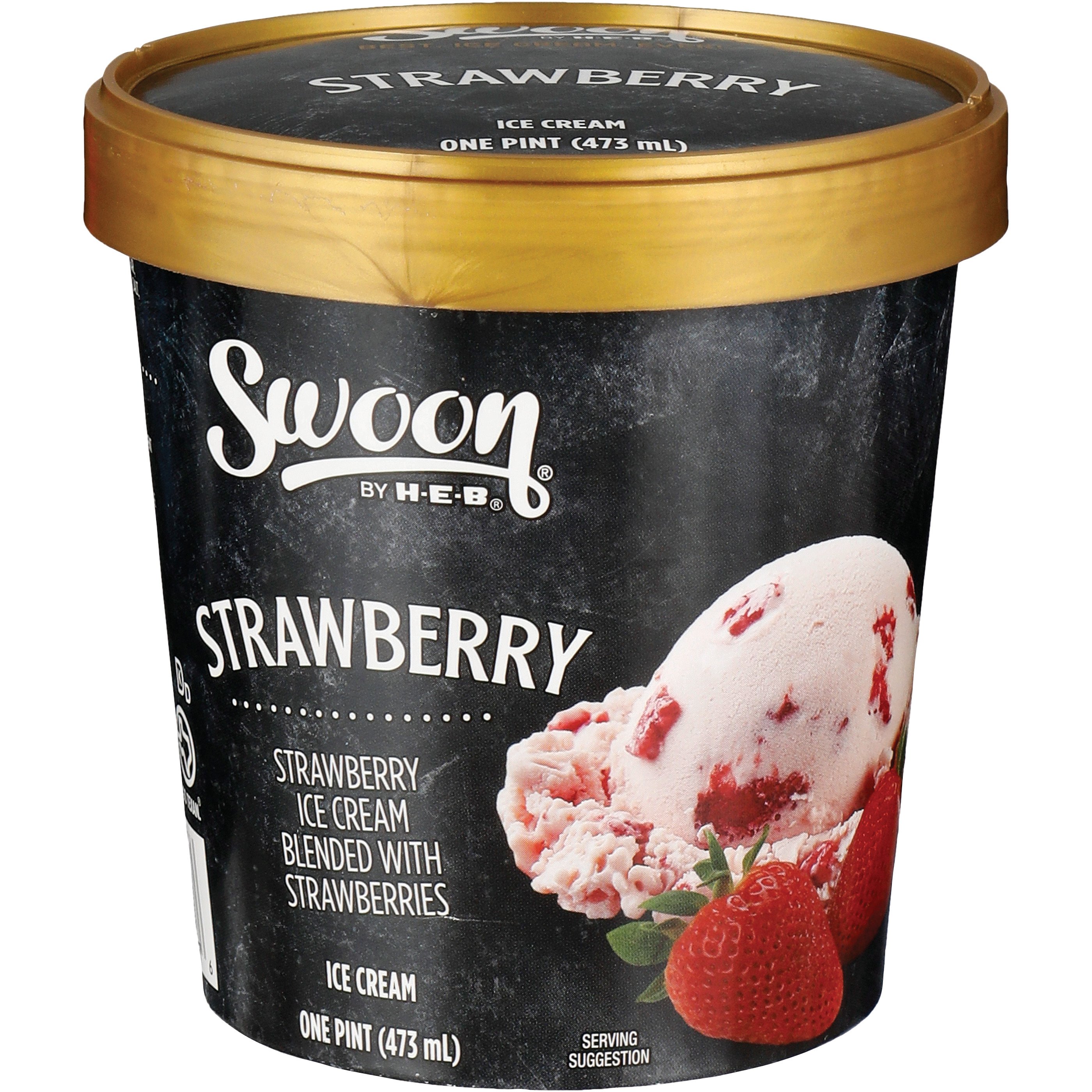 Swoon by H-E-B Strawberry Ice Cream - Shop Ice Cream & Treats at H-E-B