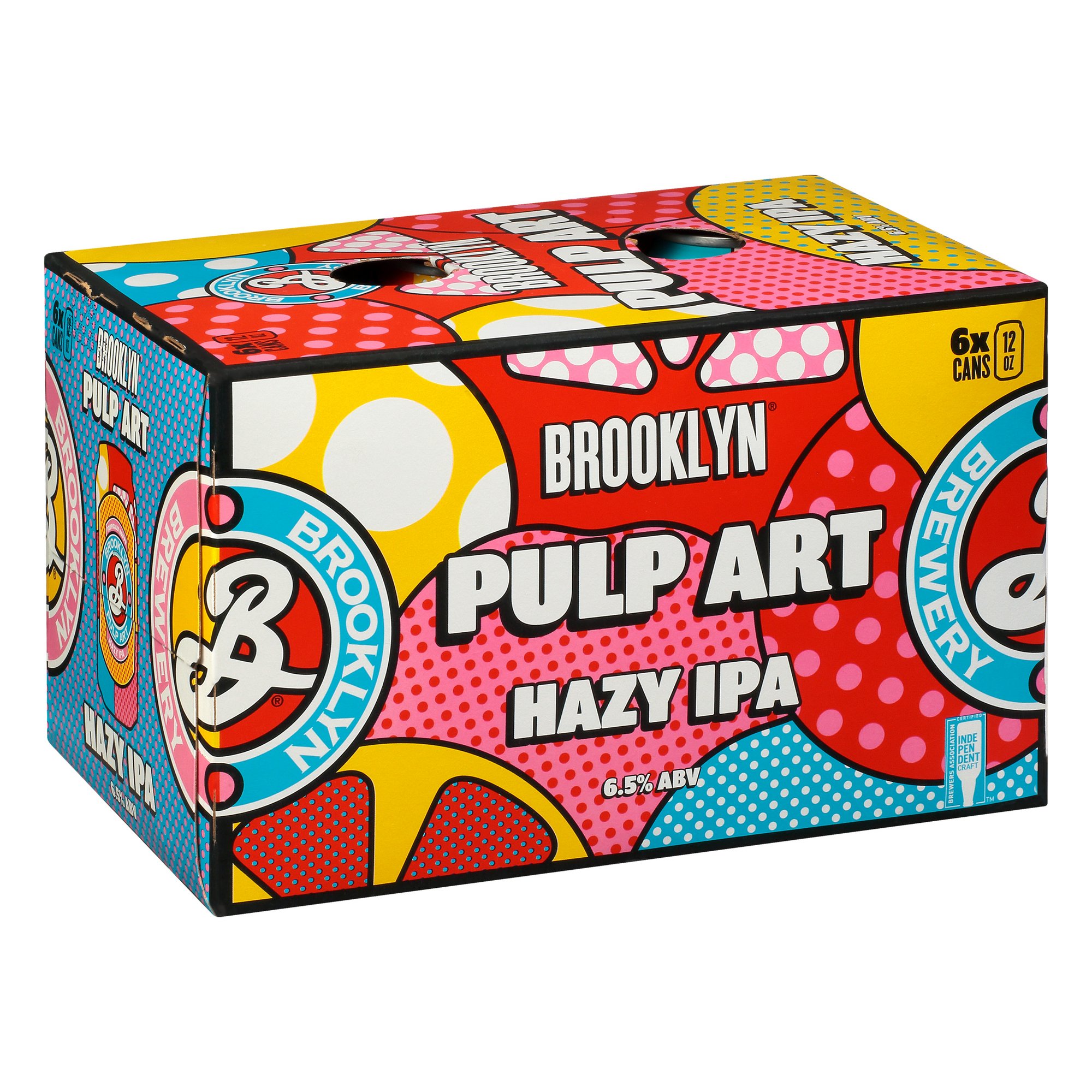 Brooklyn Brewery Pulp Art Hazy IPA Craft Beer 6 pk Cans - Shop Beer at ...