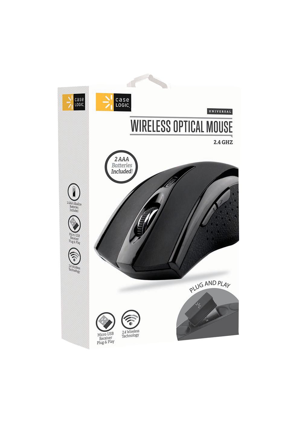 Case Logic Wireless Optical Mouse - Black - Shop Keyboards & mice at H-E-B