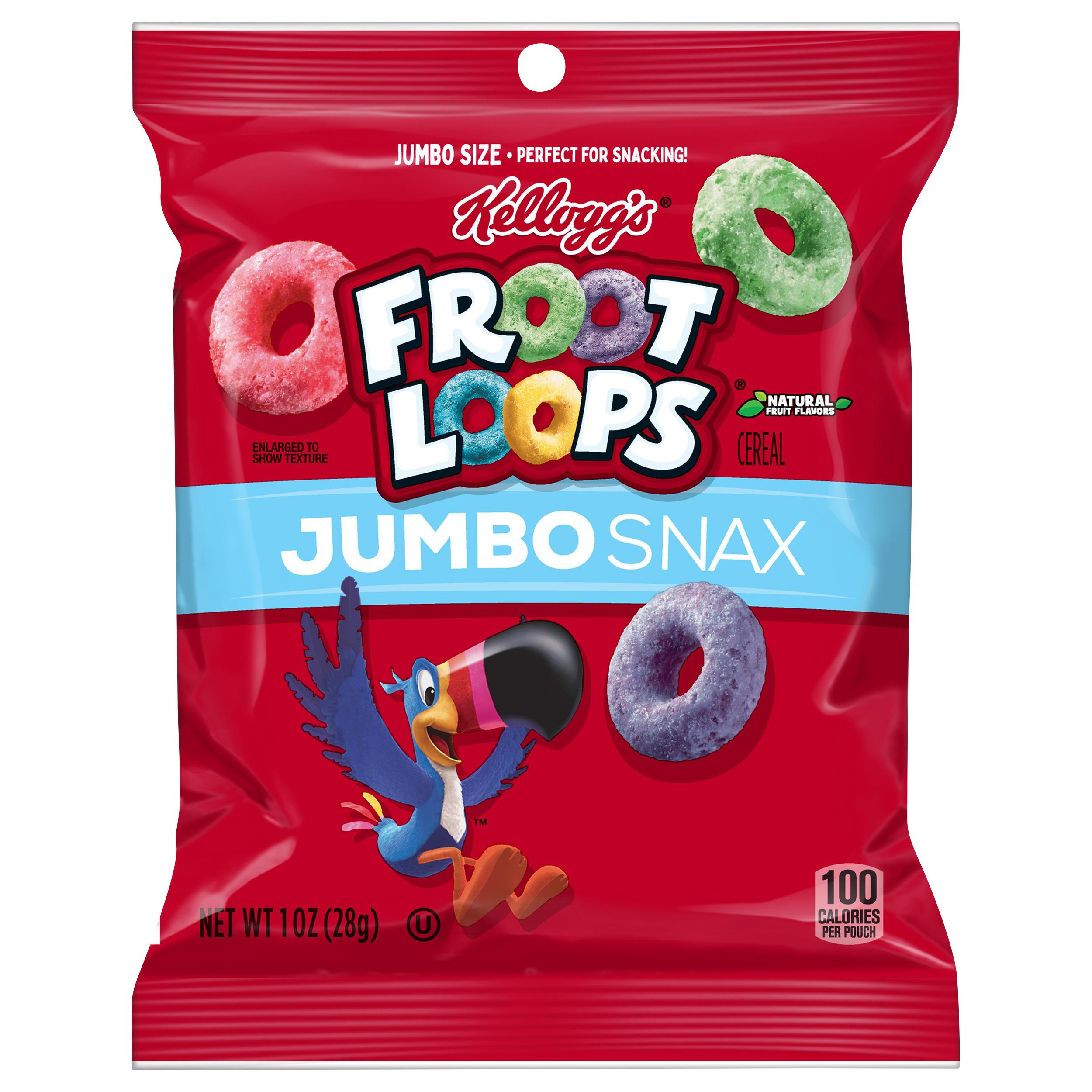 Kellogg's Froot Loops Cereal Jumbo Snax - Shop Cereal at H-E-B
