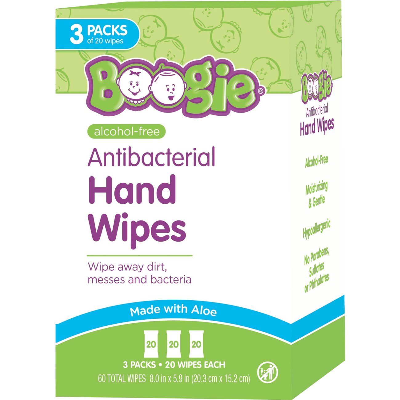 Boogie Hands Antibacterial Hand Wipes - Shop Nose wipes at H-E-B