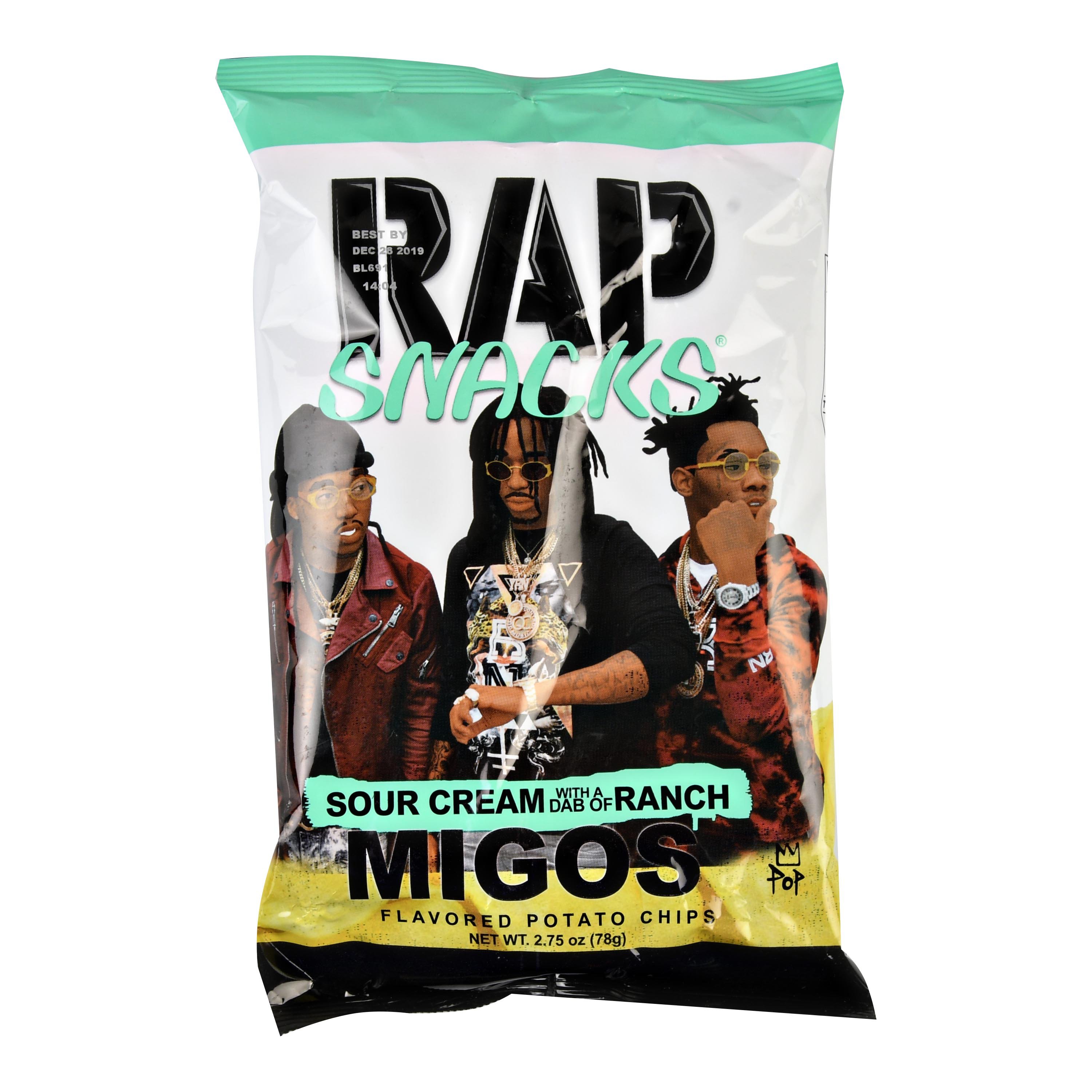 Rap Snacks Migos Sour Cream with Ranch Potato Chips - Shop Chips at H-E-B