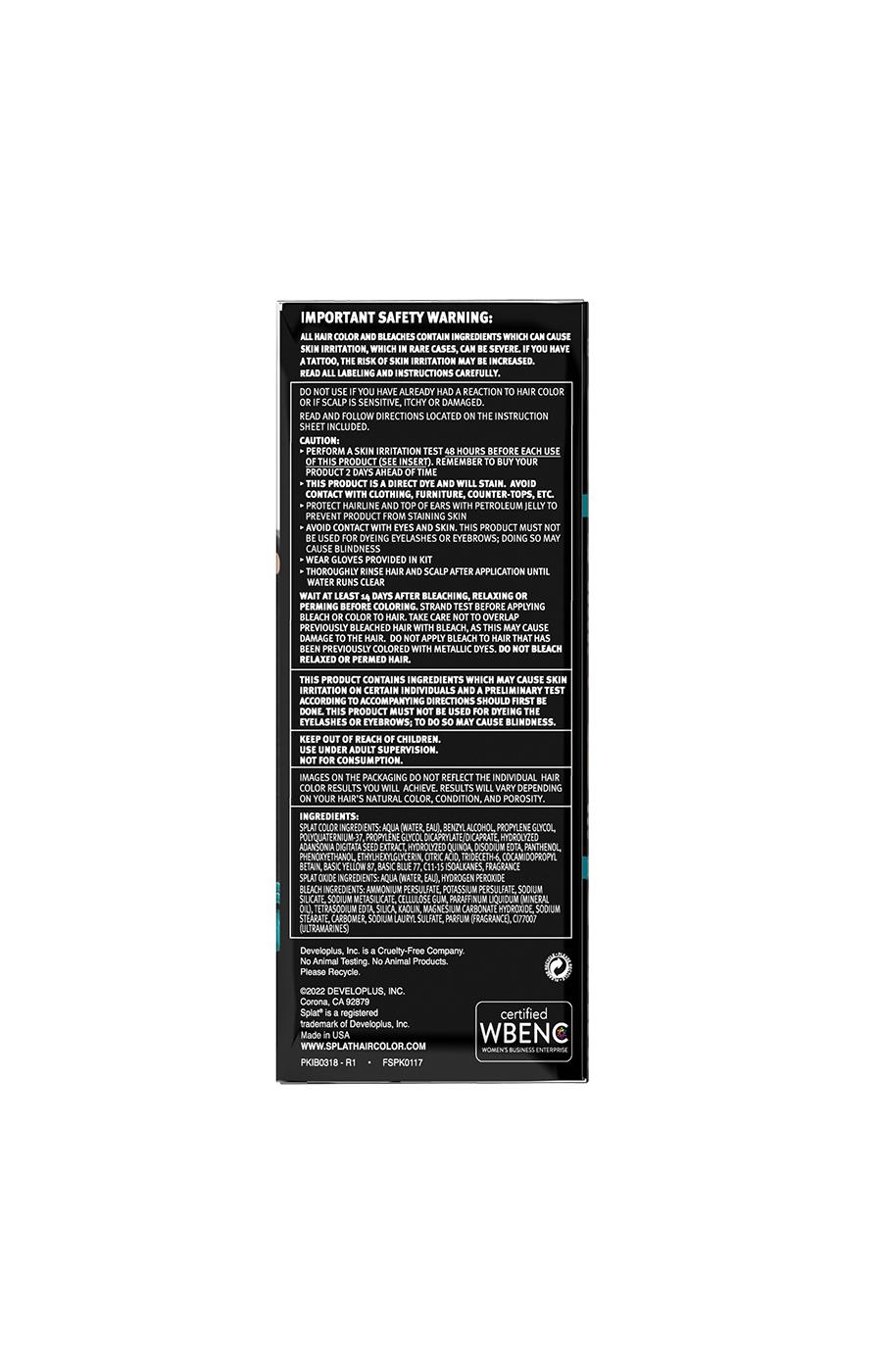Splat Tantalizing Teal Hair Color Kit Shop Hair Color At H E B