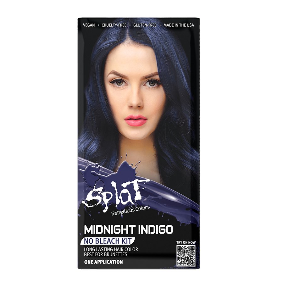 Splat Rebellious Color Hair Color Kit Midnight Indigo - Shop Hair color ...