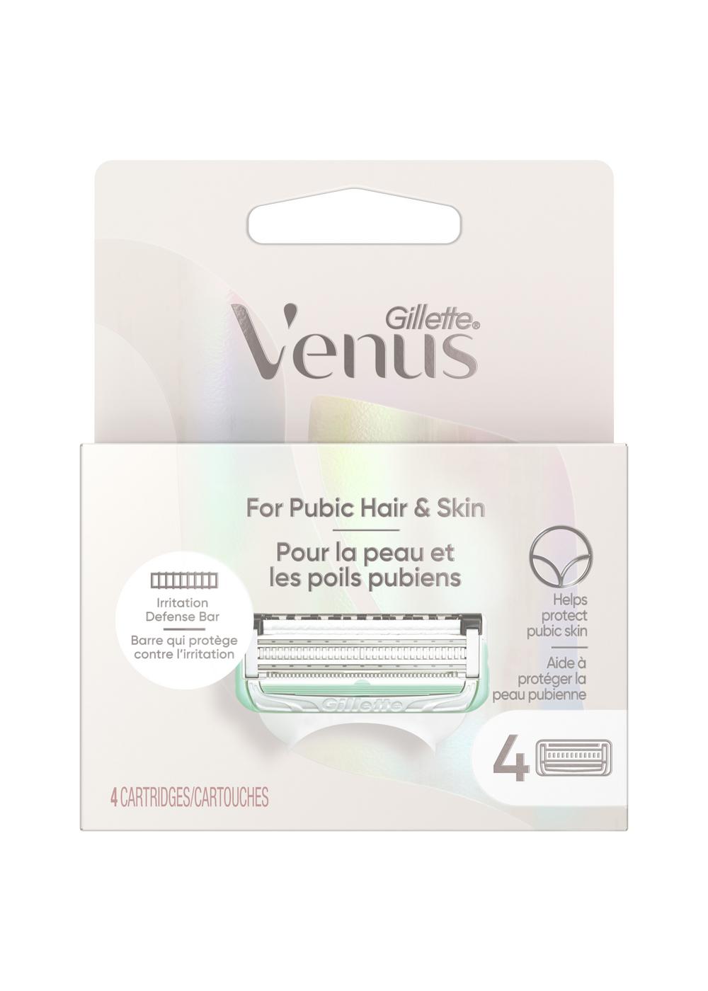 Gillette Venus Pubic Hair & Skin Razor Blade Refills - Shop Razors ...