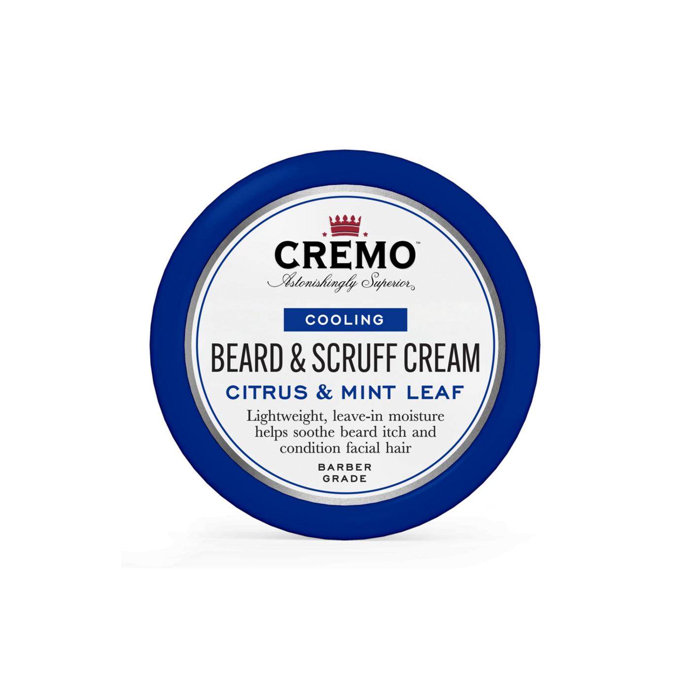 Cremo Cooling Beard & Scruff Cream - Citrus & Mint Leaf - Shop Beard ...