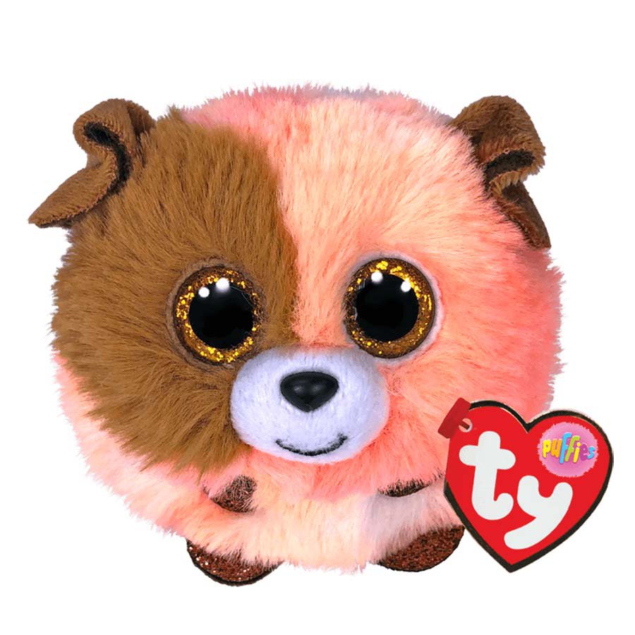 ty Mandarin - Brown & Orange Dog Puffies Plush - Shop Plush toys at H-E-B