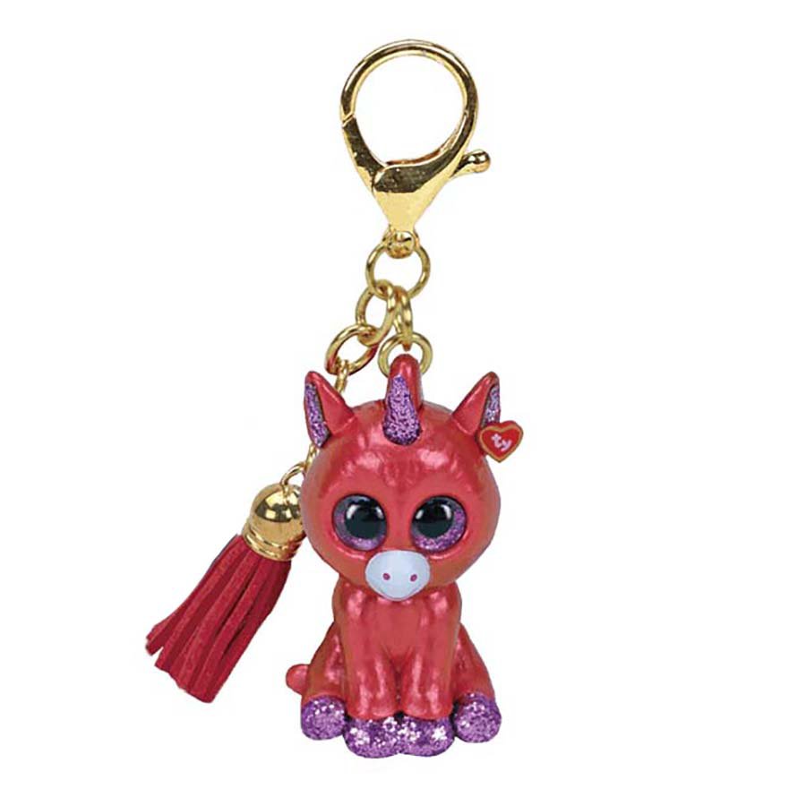ty Sunset - Red Unicorn Mini Boos Clip - Shop Plush toys at H-E-B
