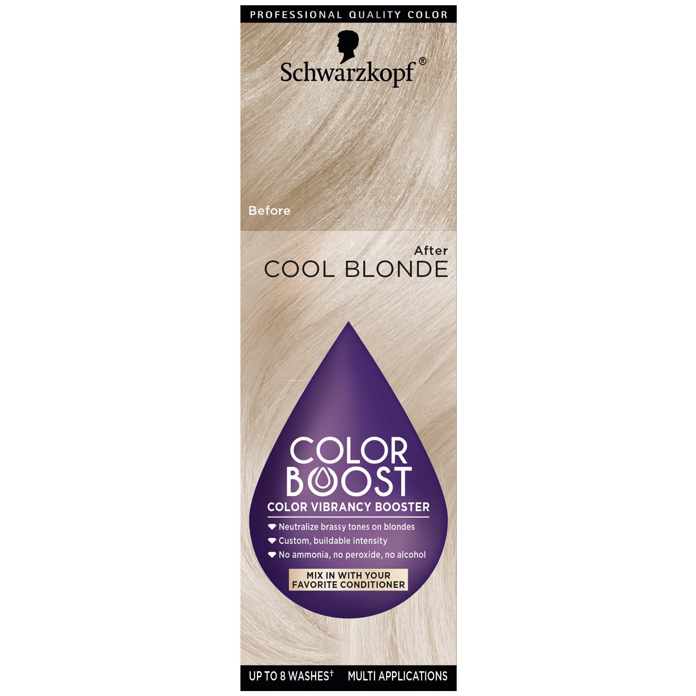 Schwarzkopf Color Boost Color Vibrancy Booster, Cool Blonde - Shop Hair ...