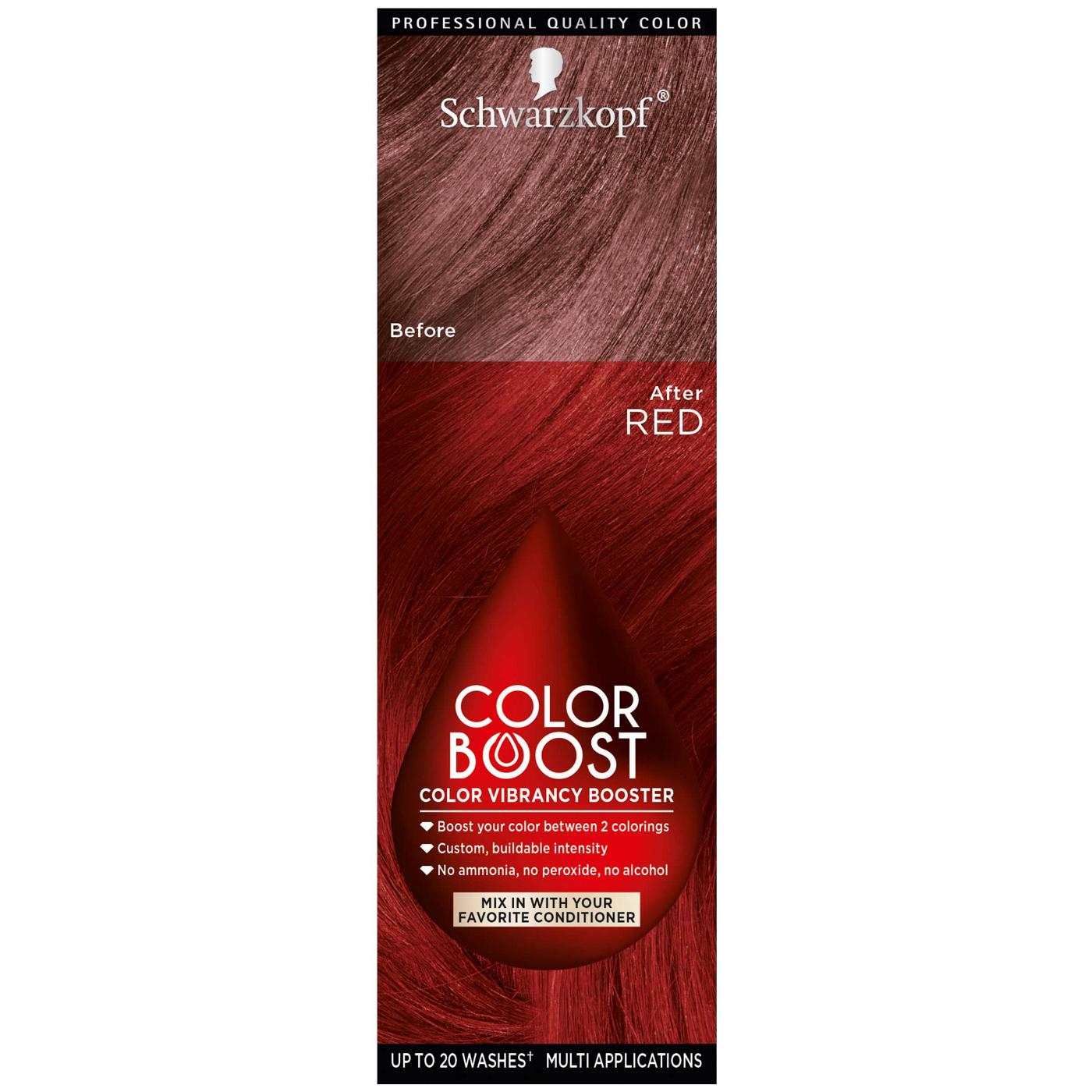 Schwarzkopf Color Boost Color Vibrancy Booster, Red - Shop Hair color ...