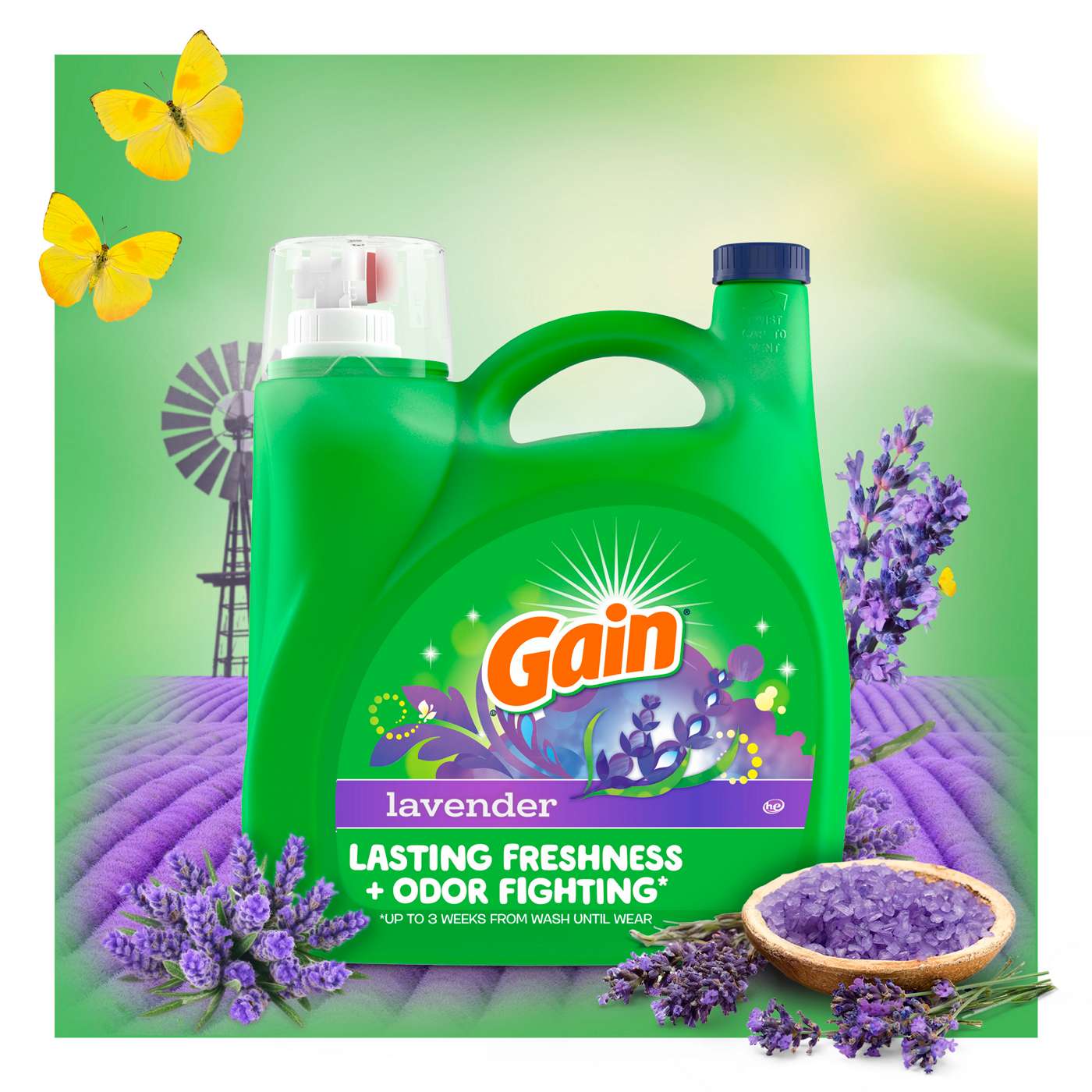 Gain + Aroma Boost HE Liquid Laundry Detergent, 107 Loads - Lavender ...