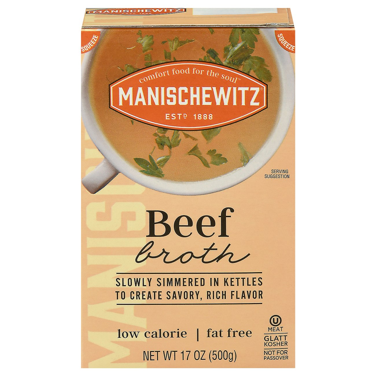 Manischewitz Kosher Beef Broth - Shop Broth & bouillon at H-E-B