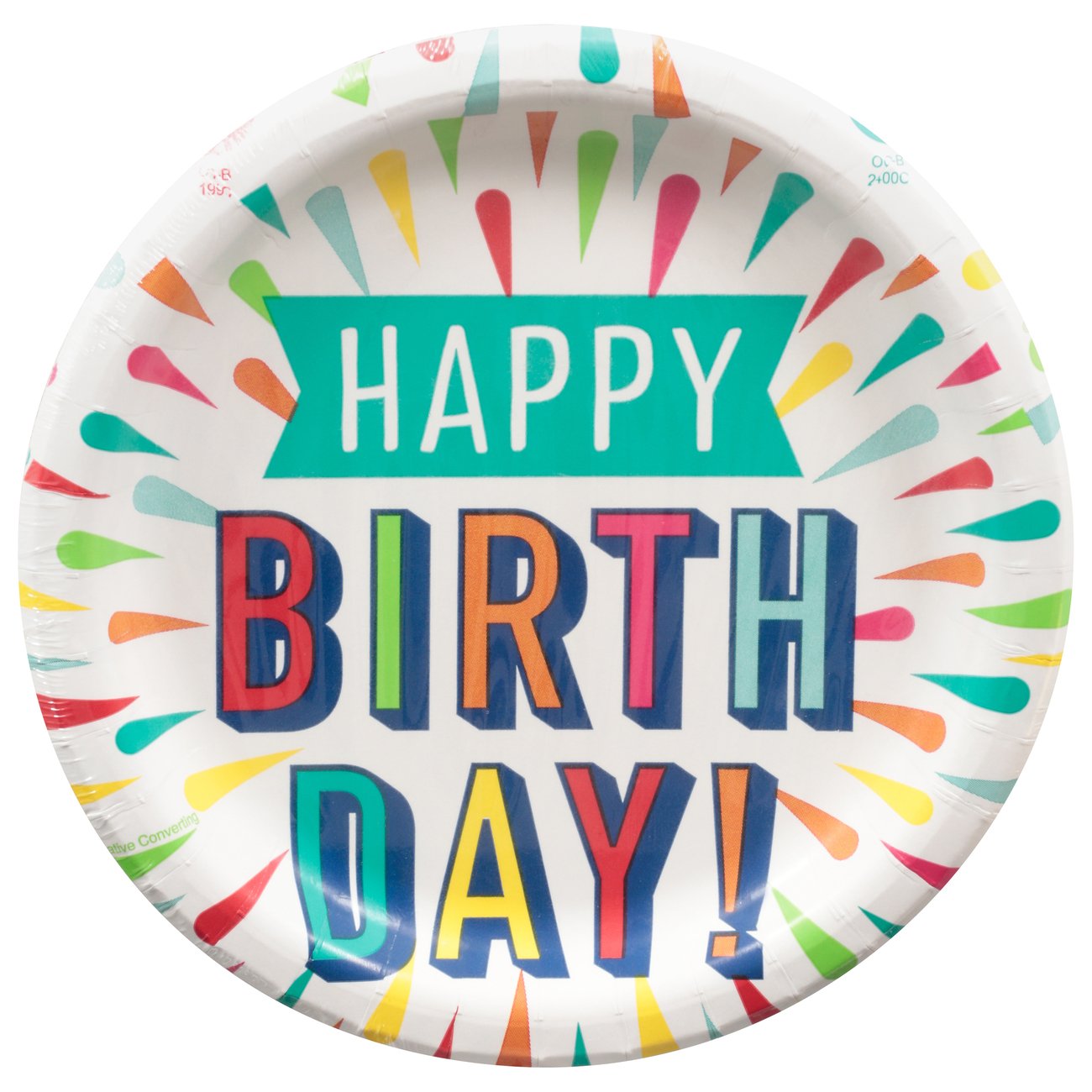 Creative Converting Birthday Burst Luncheon Paper Plates - 7" - Shop ...