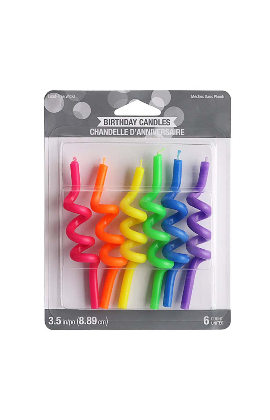 Creative Converting Curly Birthday Candles - Multi Color - Shop ...