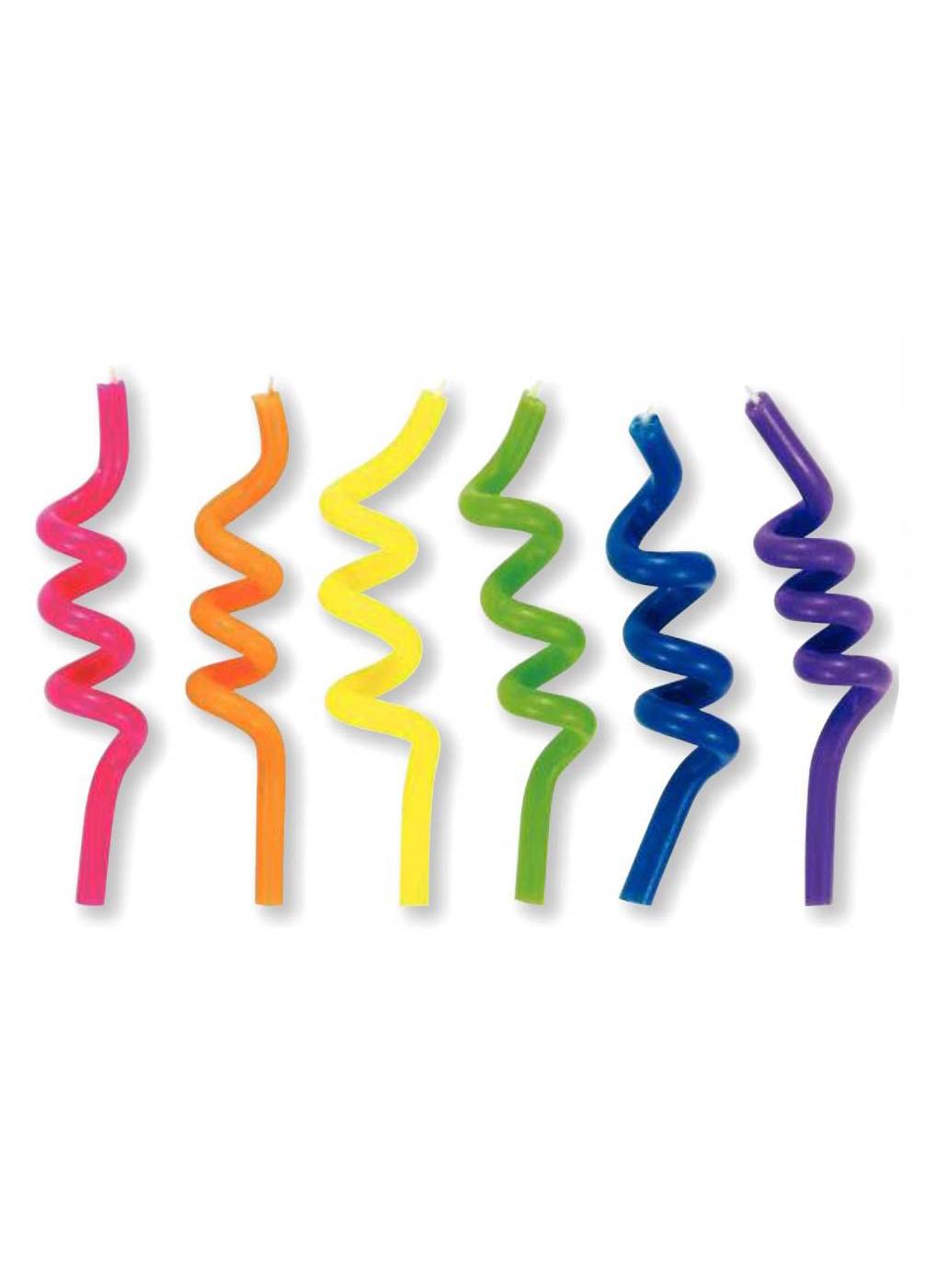Creative Converting Curly Birthday Candles - Multi Color - Shop ...