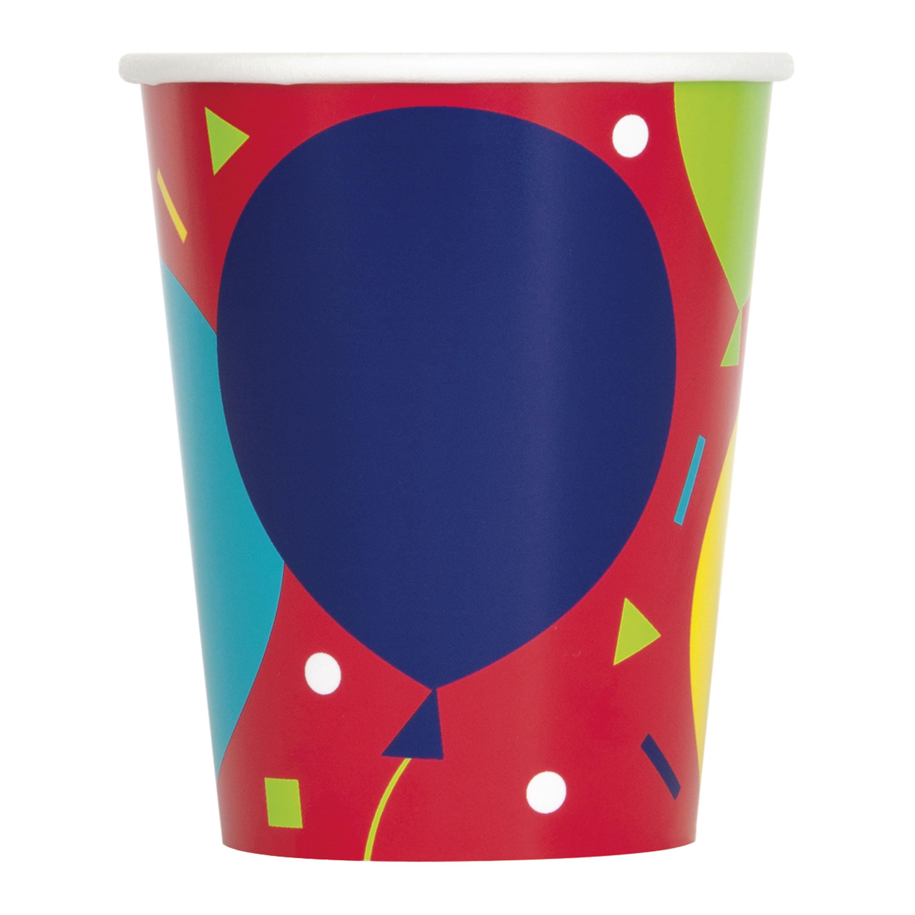 Unique Balloon Party Birthday Paper Cups - Shop Party decor at H-E-B