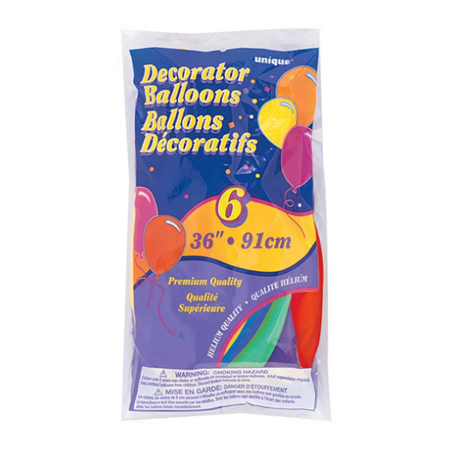 unique Latex Balloons - Multi Color, 6 Ct - Shop Party decor at H-E-B