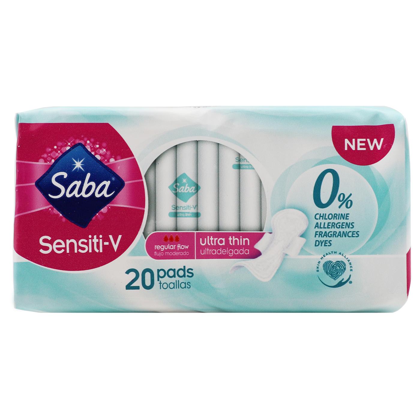 Saba Sensiti-V Ultra Thin Pads - Shop Pads & liners at H-E-B