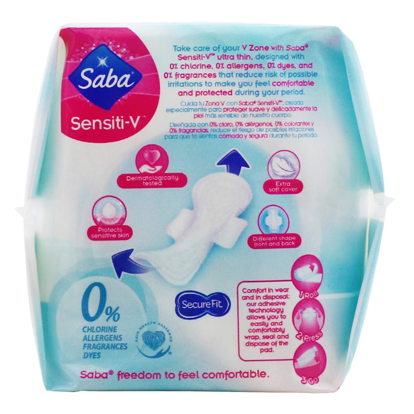 Saba Sensiti-V Ultra Thin Pads - Shop Pads & liners at H-E-B