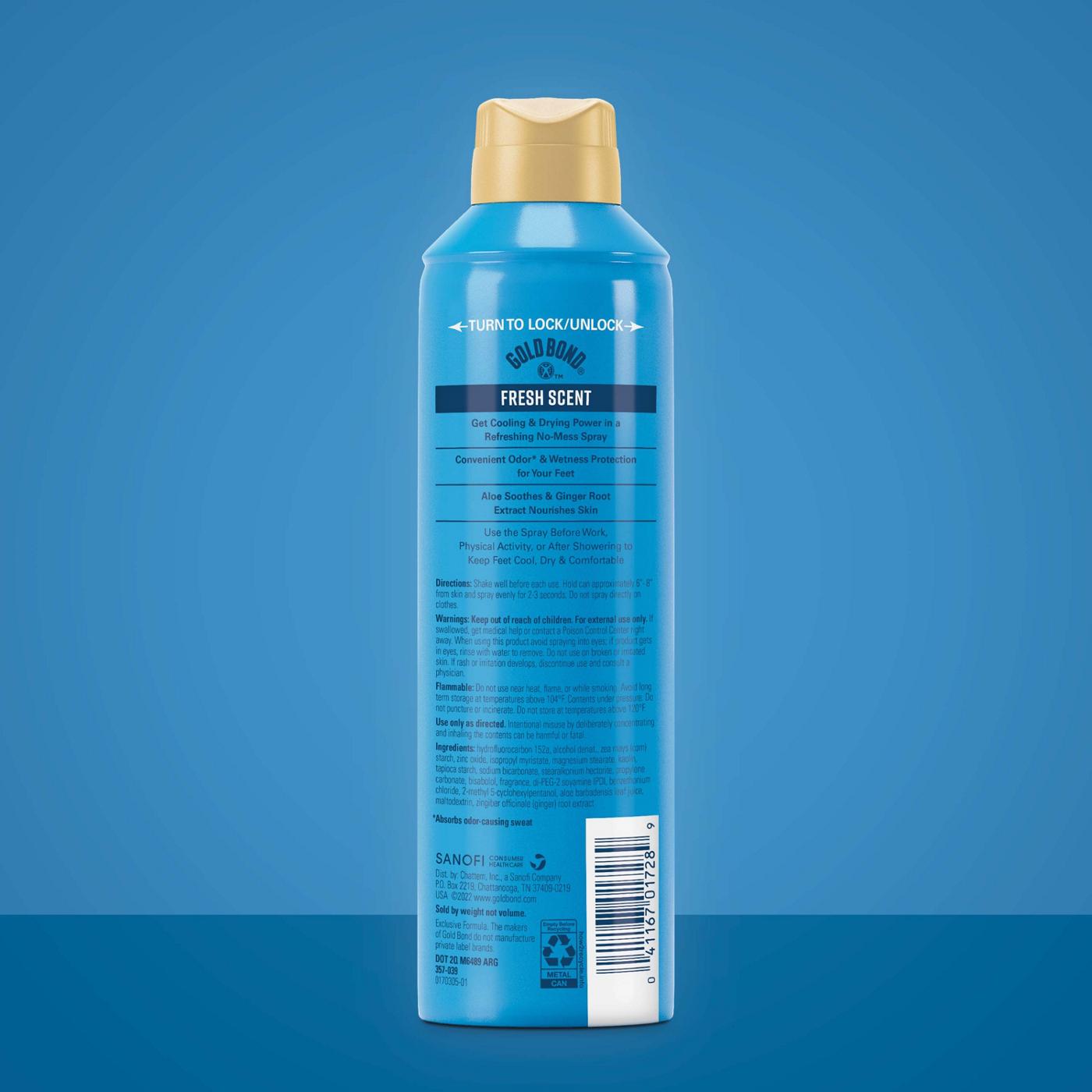 Gold Bond No Mess Talc-Free Foot Powder Spray, Fresh Scent - Shop Foot ...