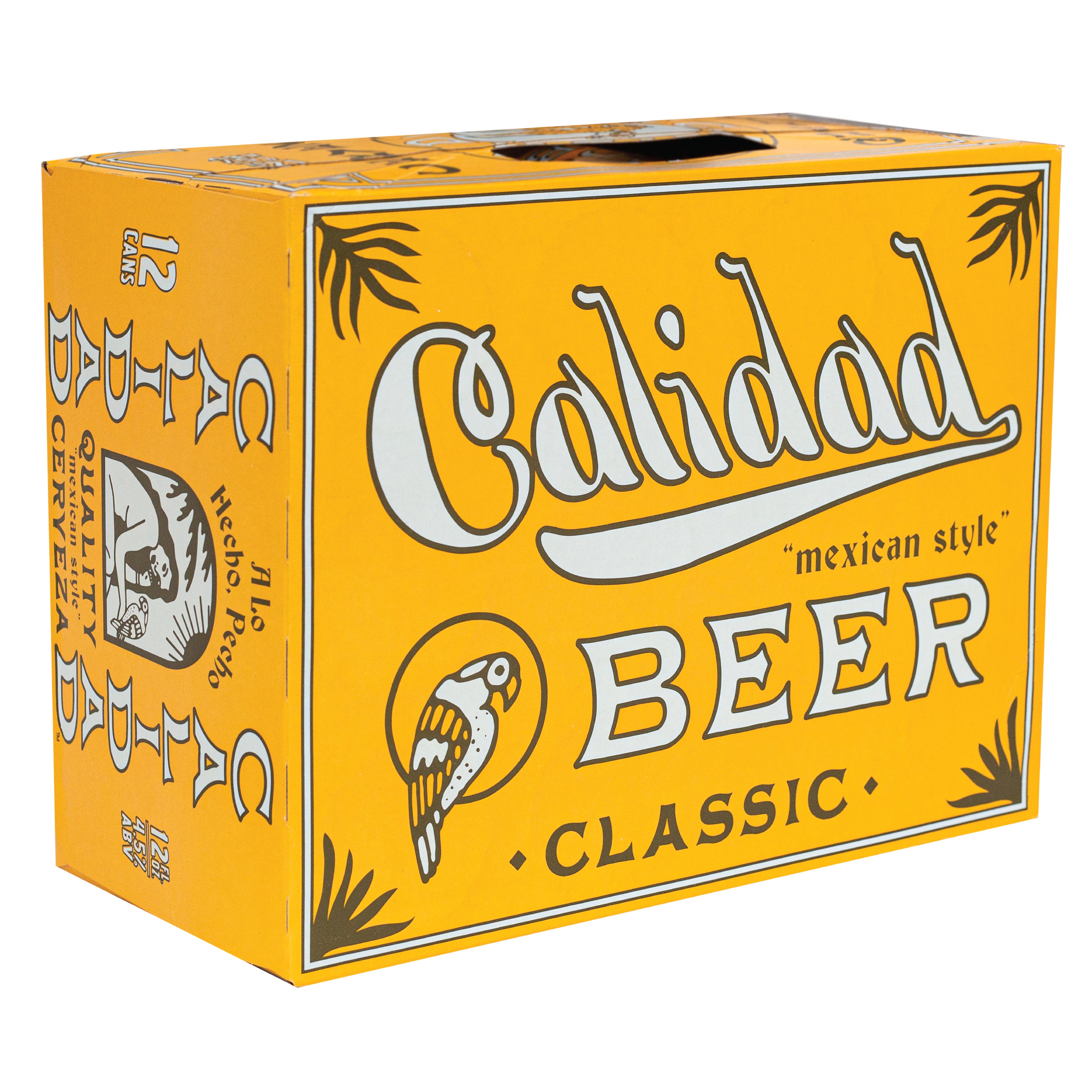 Calidad Mexican Style Classic Lager Beer 12 pk Cans - Shop Beer at H-E-B