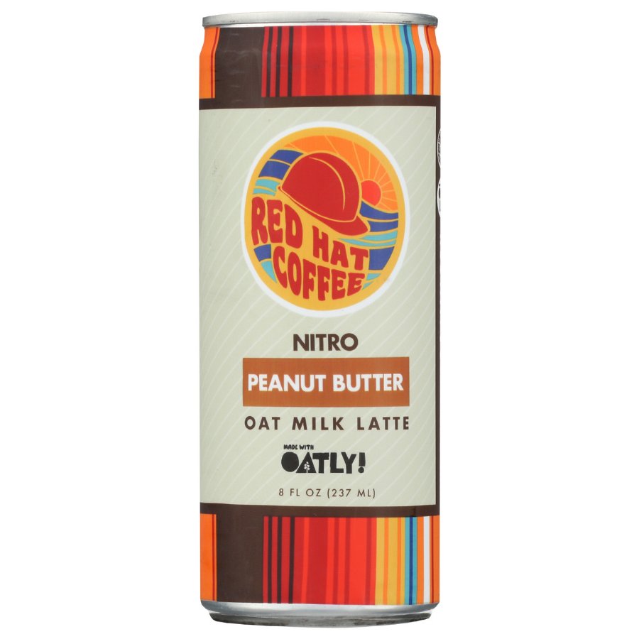Red Hat Coffee Nitro Peanut Butter Oat Milk Latte - Shop Coffee at H-E-B
