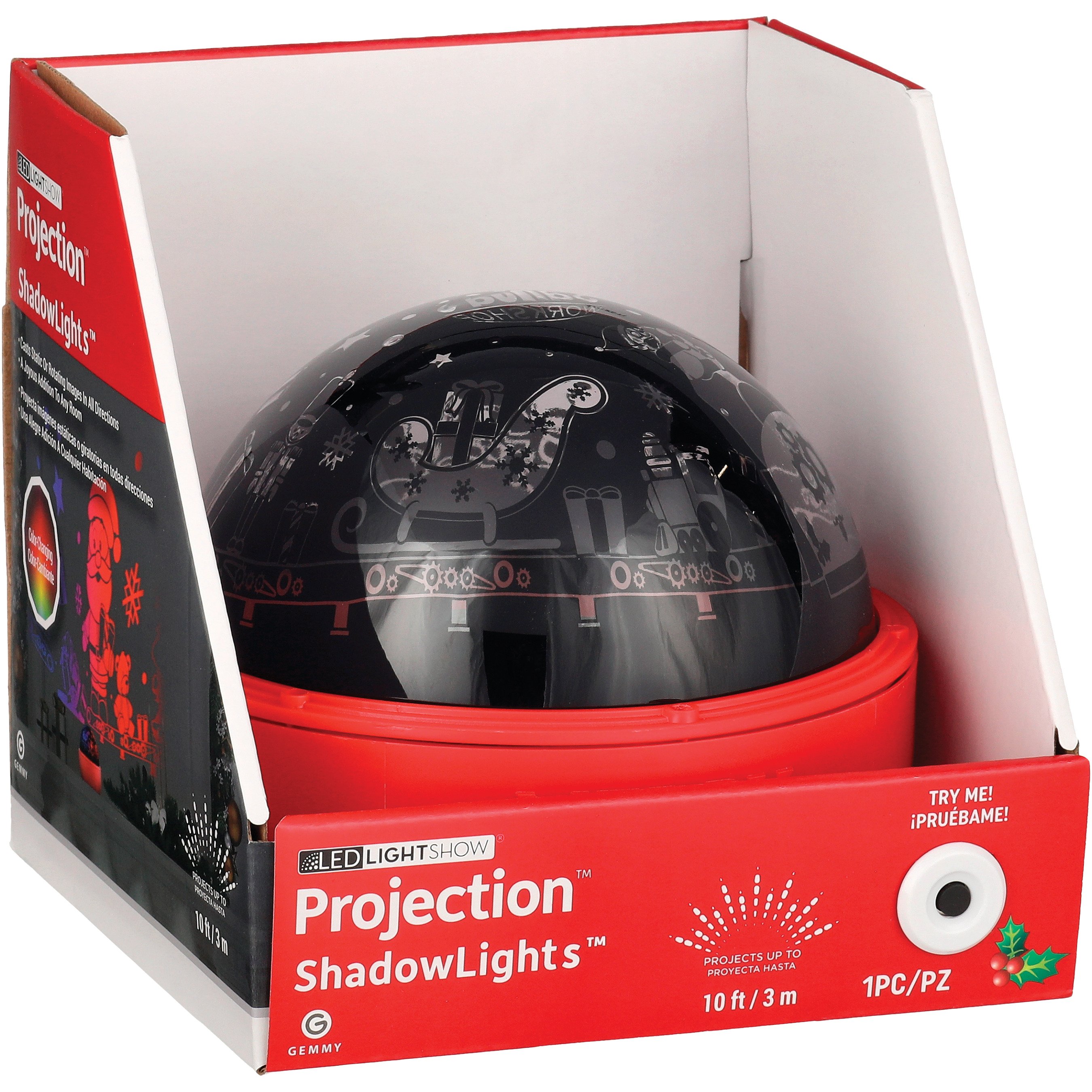 Gemmy Santa's Workshop Christmas LED Shadow Light - Shop Seasonal decor ...