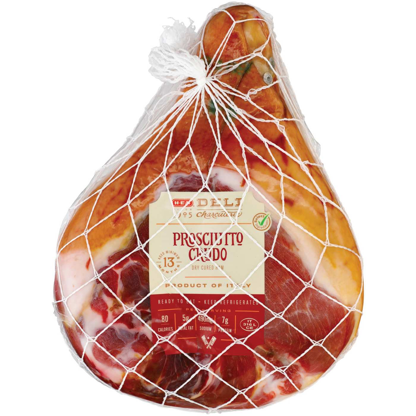 H-E-B Deli #1 Sliced Prosciutto Crudo Dry Cured Ham - Shop Meat at H-E-B