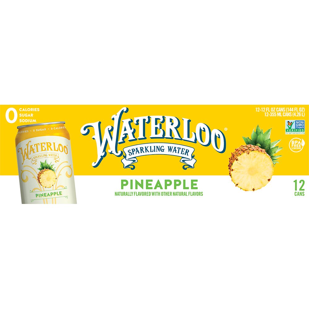Waterloo Pineapple Sparkling Water 12 pk Cans - Shop Water at H-E-B