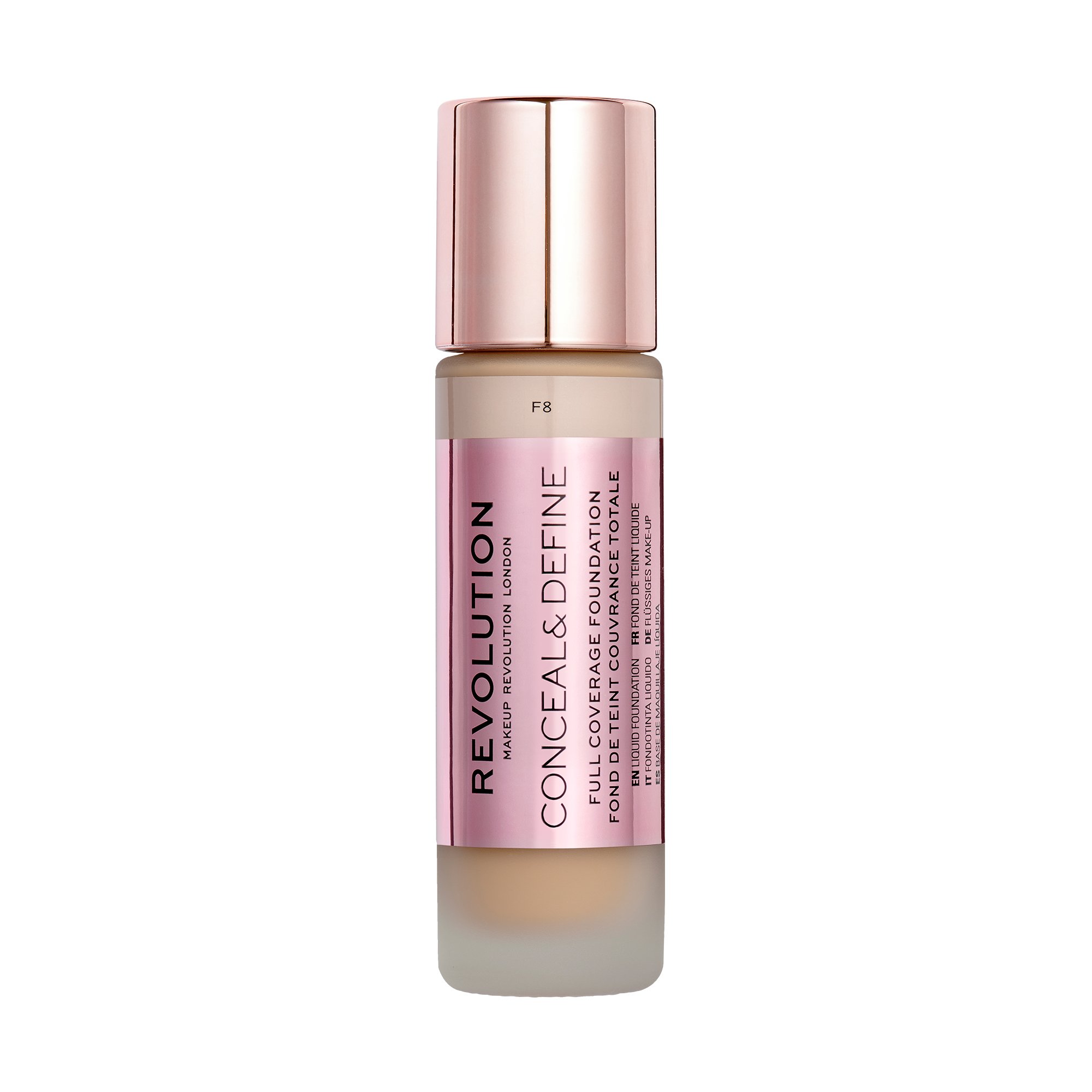 Makeup Revolution Conceal & Define Full Coverage Foundation F8 - Shop ...