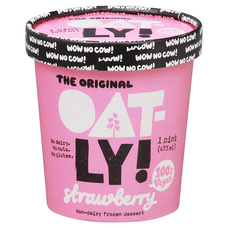 Oatly Strawberry Non-Dairy Frozen Dessert - Shop Ice Cream & Treats at ... Oatly Strawberry Non-Dairy Frozen Dessert - Shop Ice Cream & Treats at ...