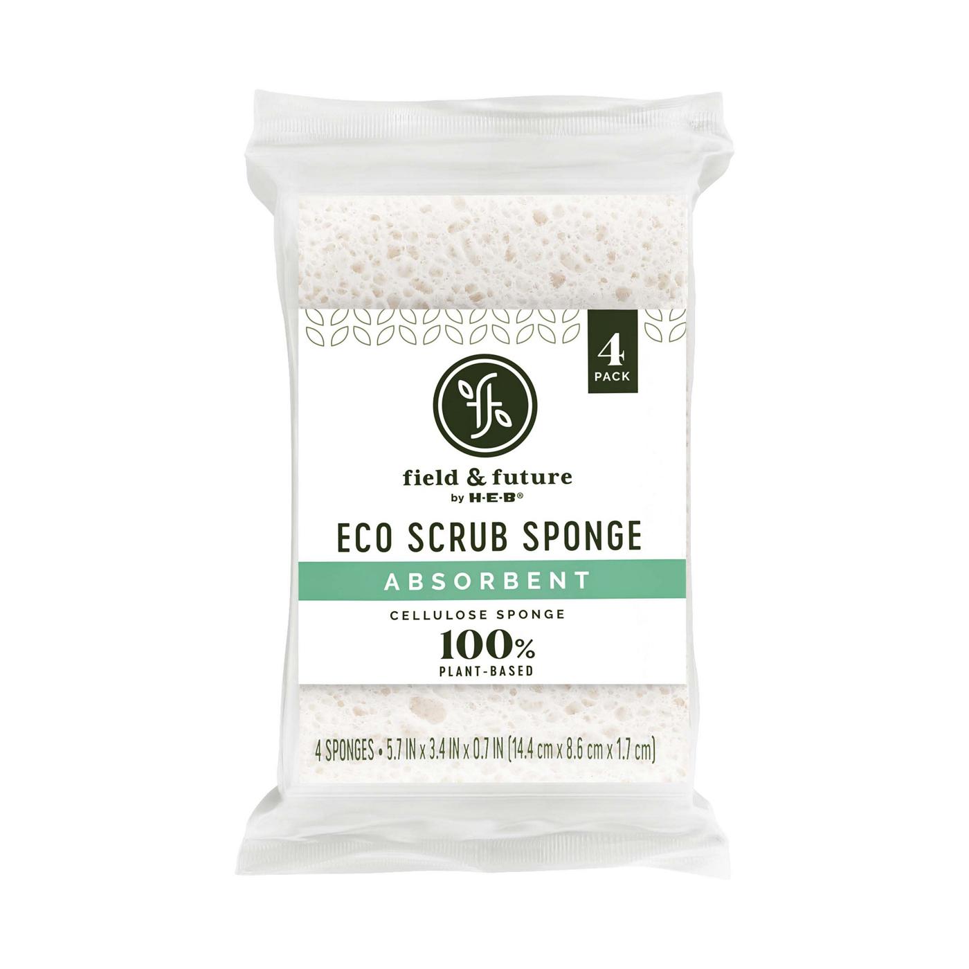 Field & Future by H-E-B Eco Scrub Absorbent Sponges - Shop Sponges ...
