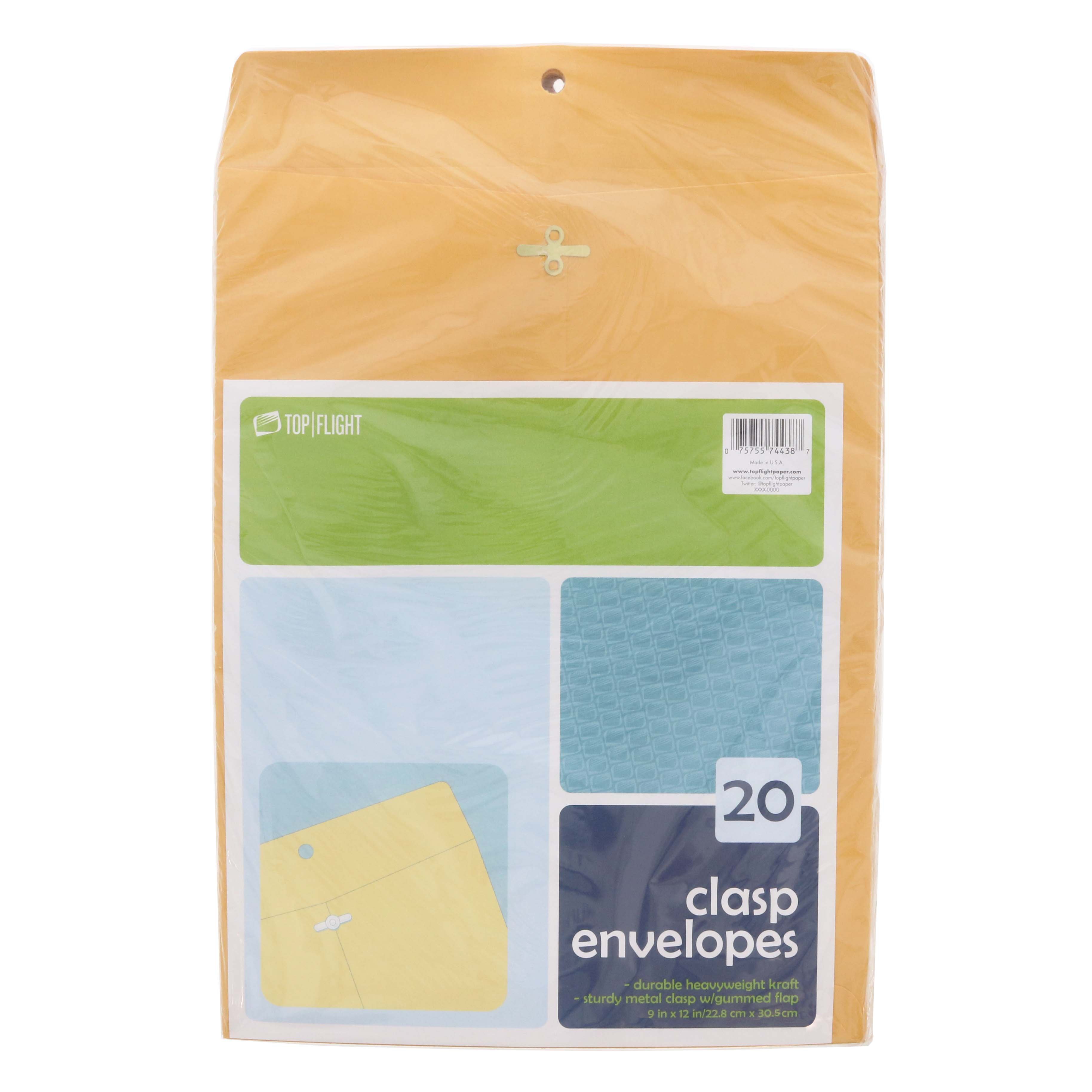 Top Flight Kraft Clasp Envelopes - Shop Envelopes & Boxes at H-E-B